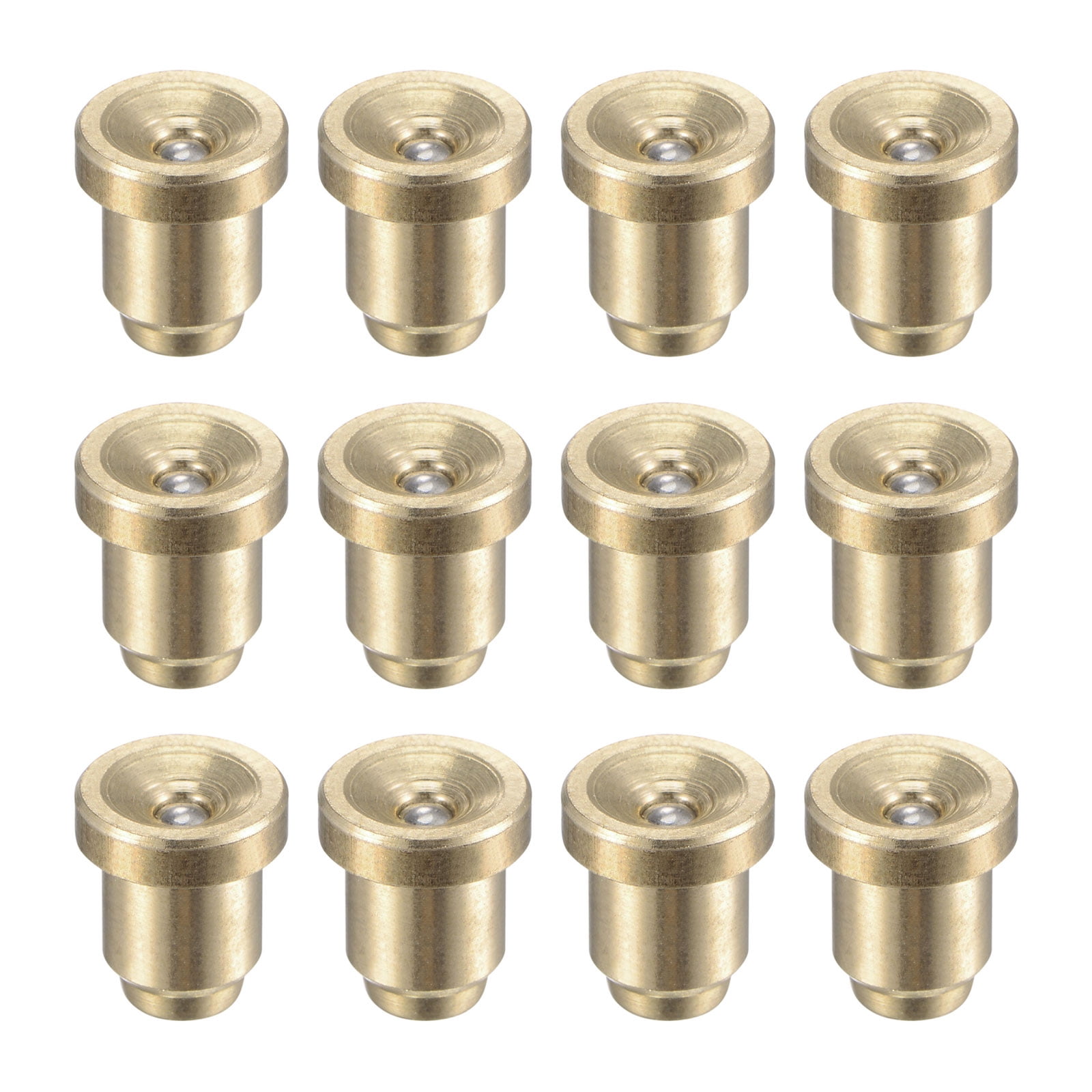 Uxcell Brass Push Button Flange Grease Oil Cup 6mm Ball Oiler for ...