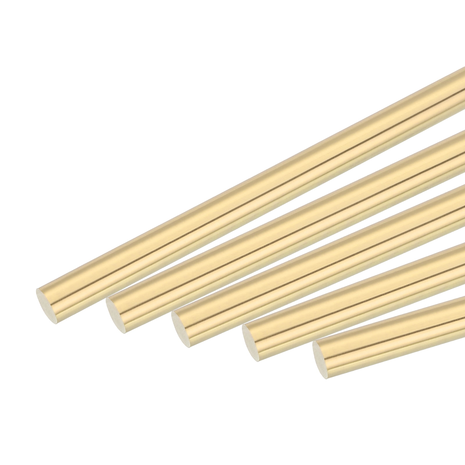 Uxcell Brass Rod,Brass Solid Round Rod 3.2mm/0.13inch Diameter 200mm ...