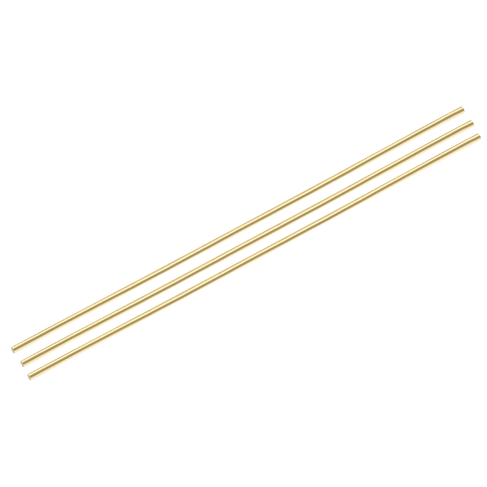 Uxcell Brass Rods Brass Solid Round Rods for Handle Pin DIY Craft ...