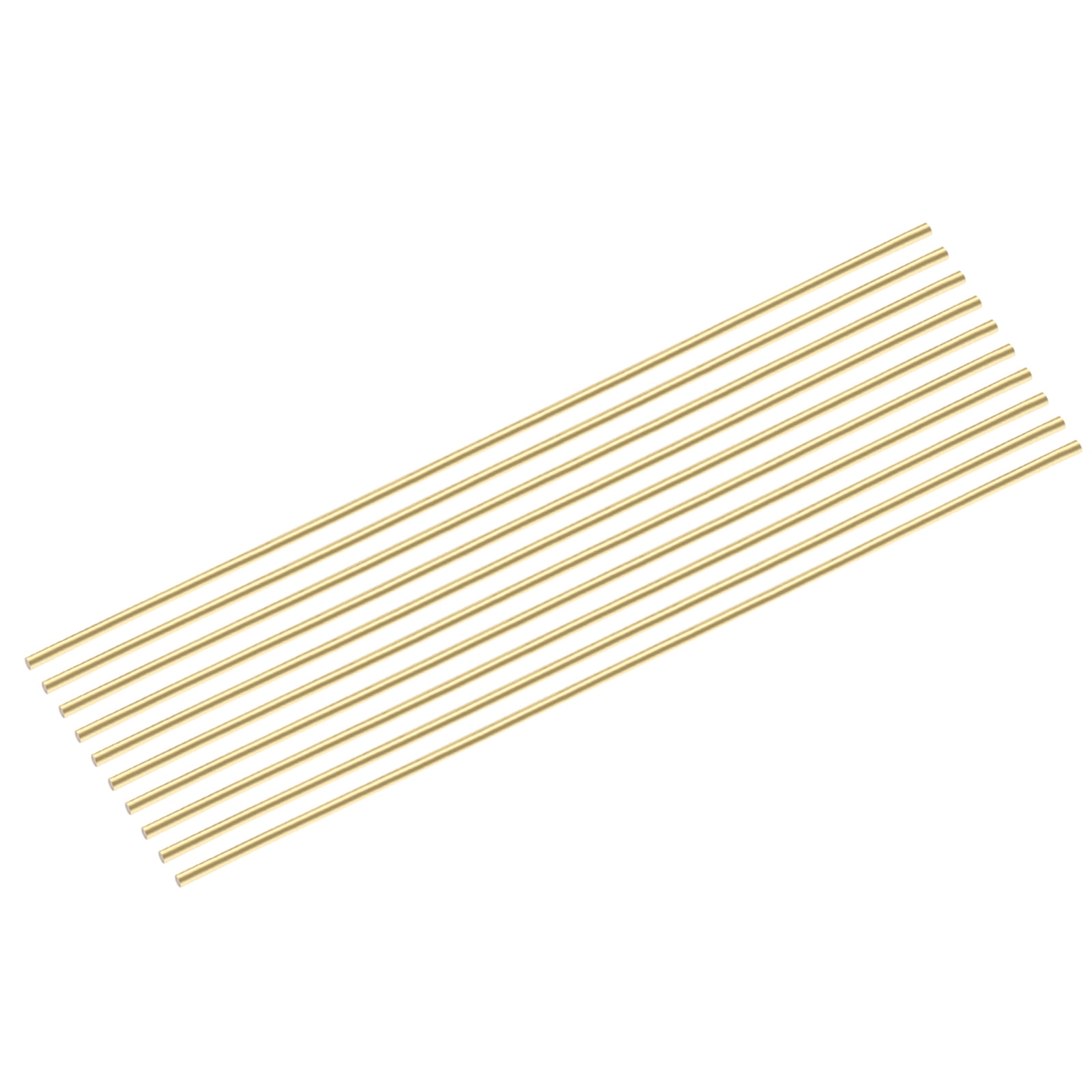 Uxcell Brass Rods 1/8" x 12" Brass Solid Round Rod for Handle Pin DIY ...