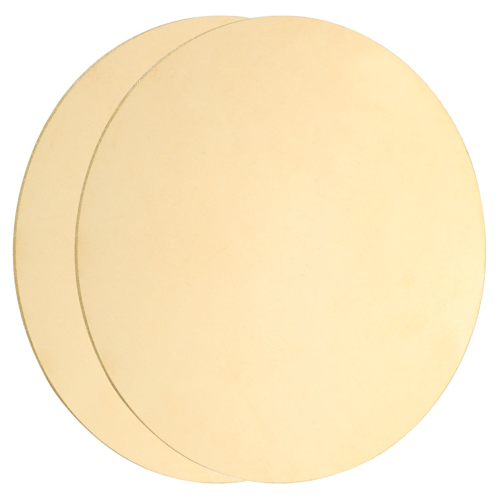 Uxcell Brass Round Plate, Brass Round Disc Blank Round Metal Sheet ...