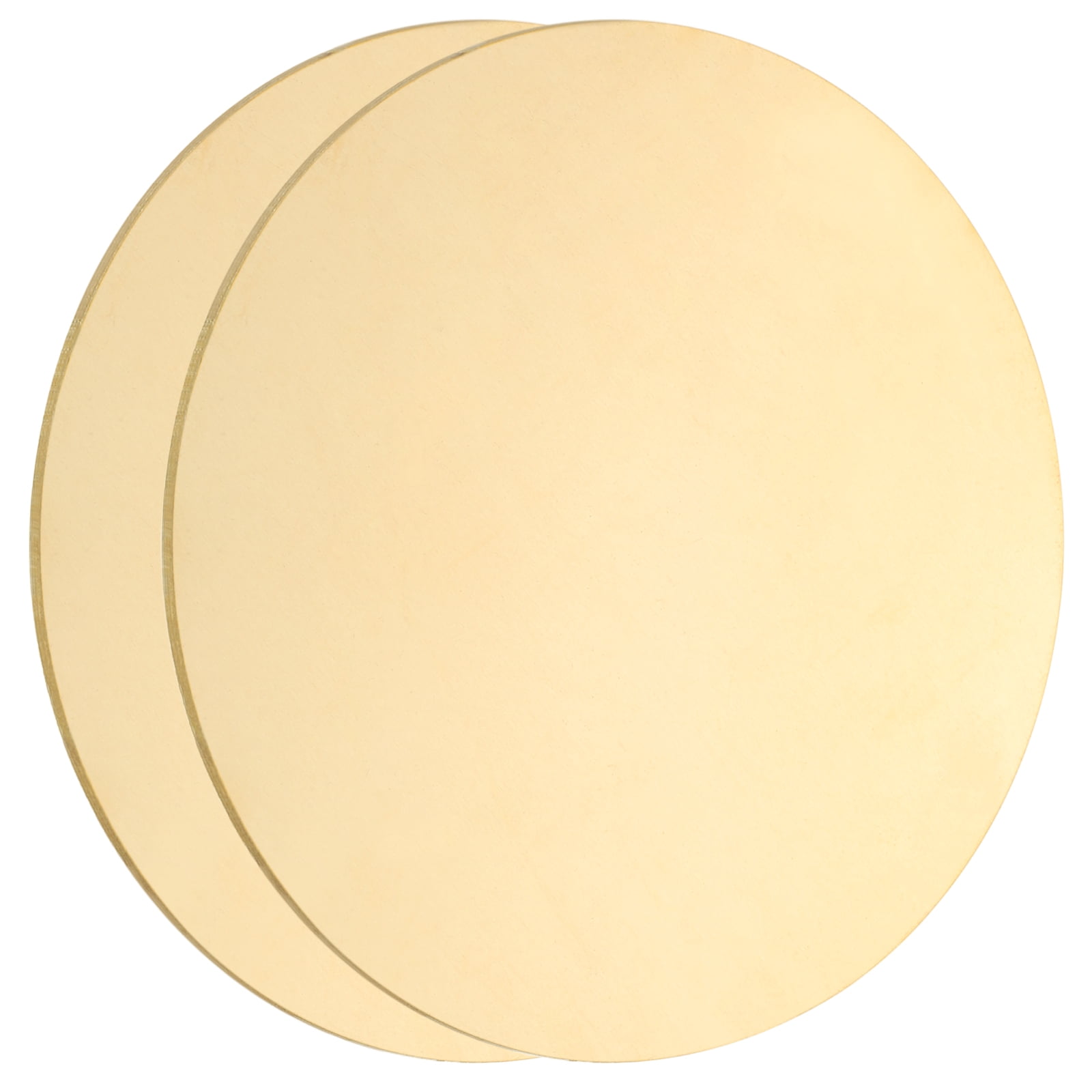 Uxcell Brass Round Plate, Brass Round Disc Blank Round Metal Sheet ...