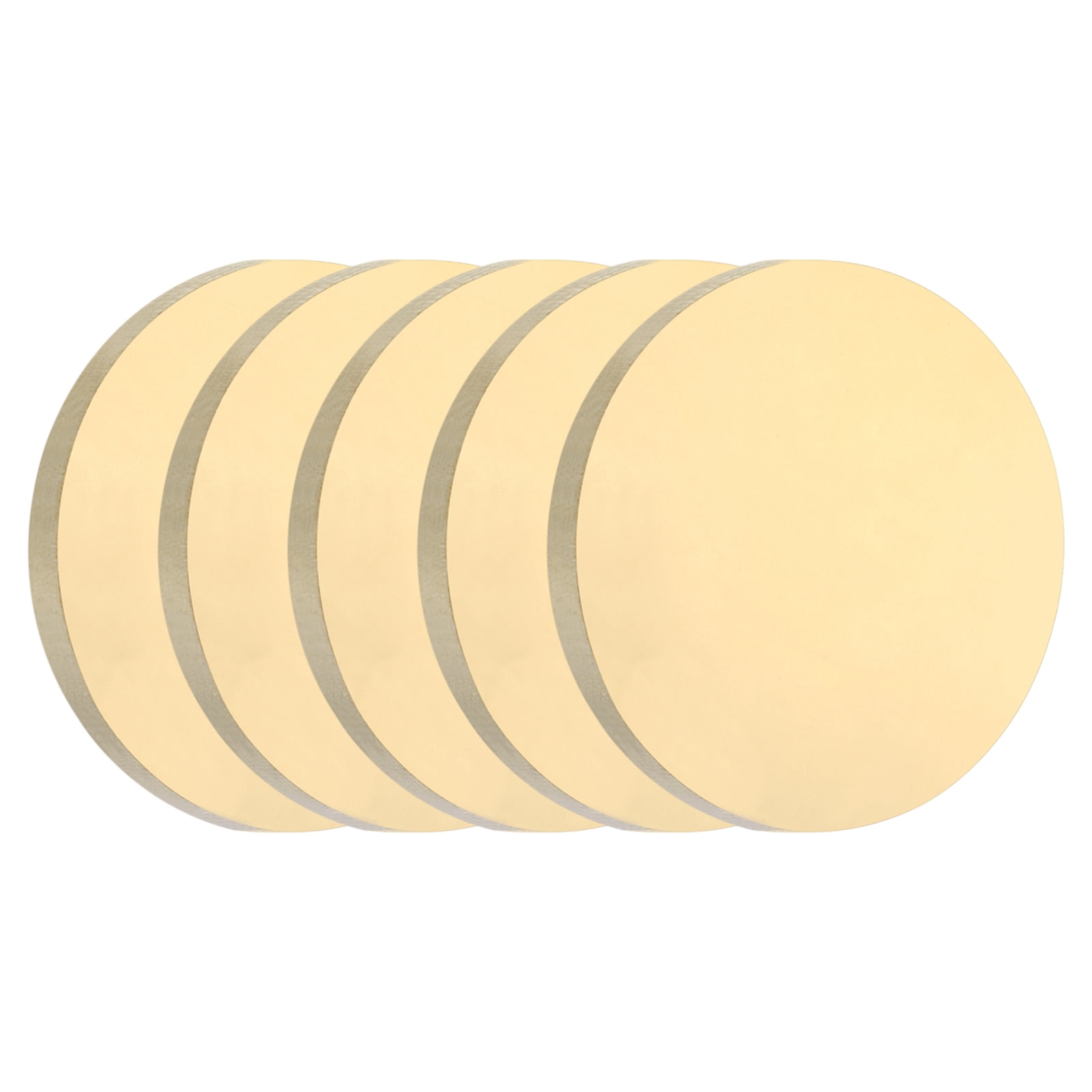 Uxcell Brass Round Plate, Brass Round Disc Blank Round Metal Sheet ...