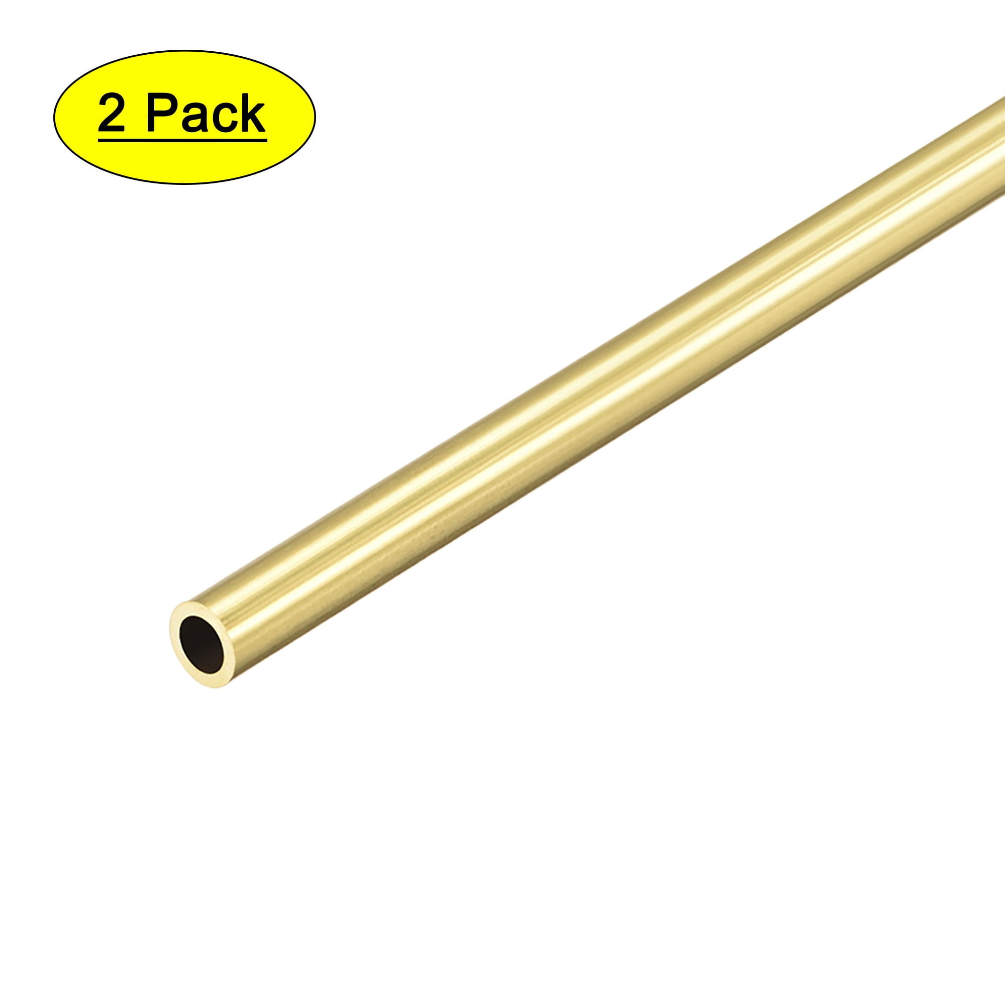 Uxcell Brass Round Tube 0.26 inch OD 0.04 inch Wall Thickness 11.81 ...