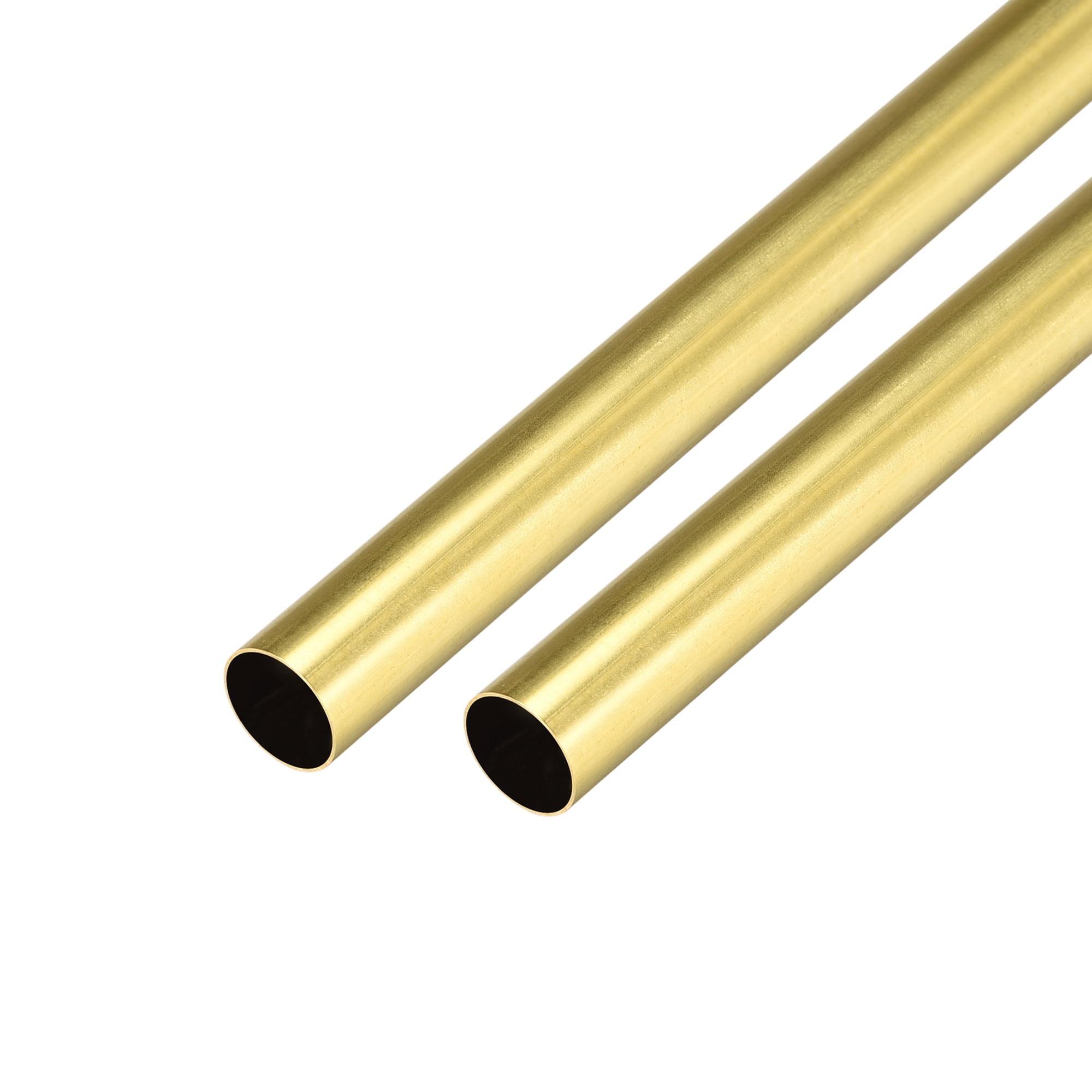 Uxcell Brass Round Tube Seamless Straight Pipe Tubing 14mm OD 0.5mm ...