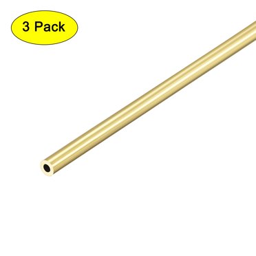 Threaded Tube 1-1/2" x 6" Brass 17-Gauge Chrome Tube for Sink Drain ...
