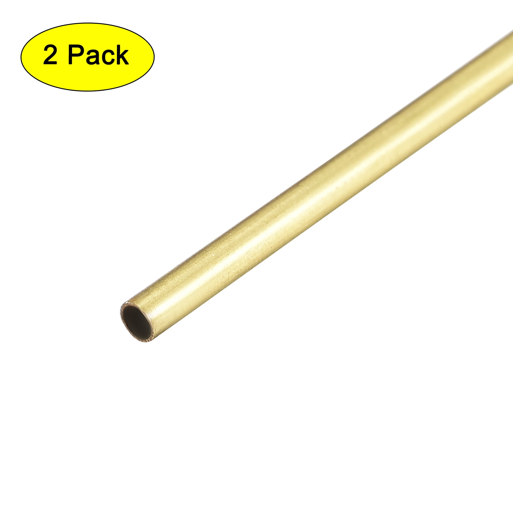 Uxcell Brass Round Tube Straight Pipe Tubing 2mm x 0.2mm - Walmart.com