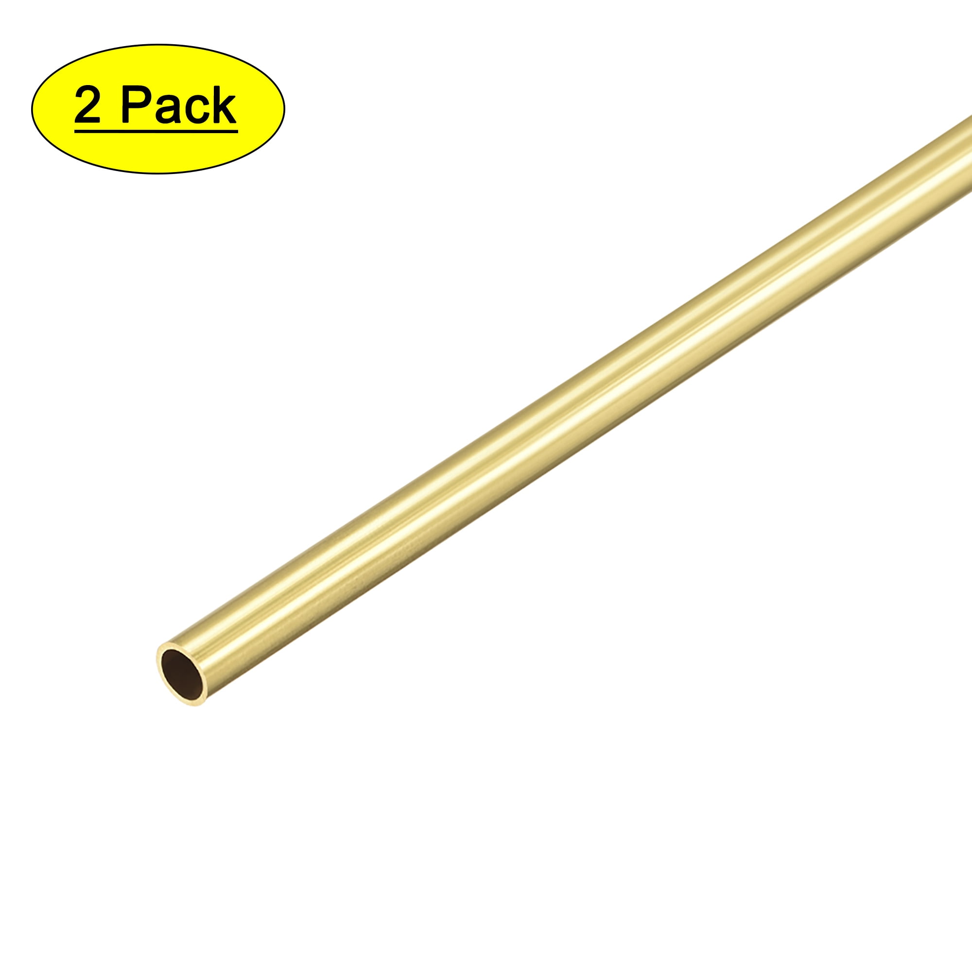 Uxcell Brass Round Tube, Straight Pipe Tubing 5mm x 0.5mm - Walmart.com