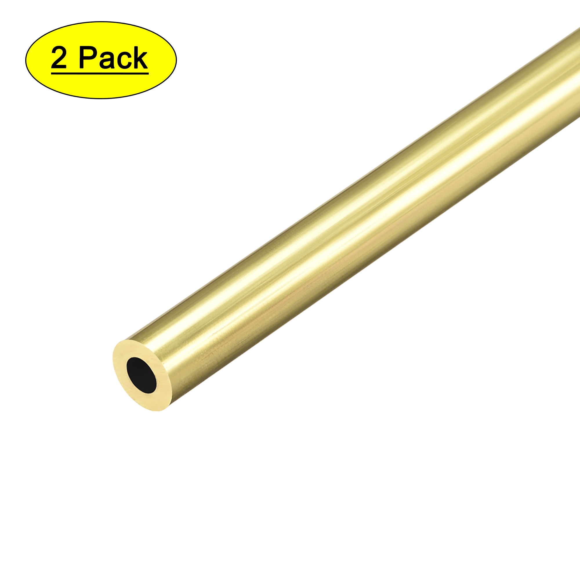 Uxcell Brass Round Tube, Straight Pipes Tubing 8mm x 2mm - Walmart.com