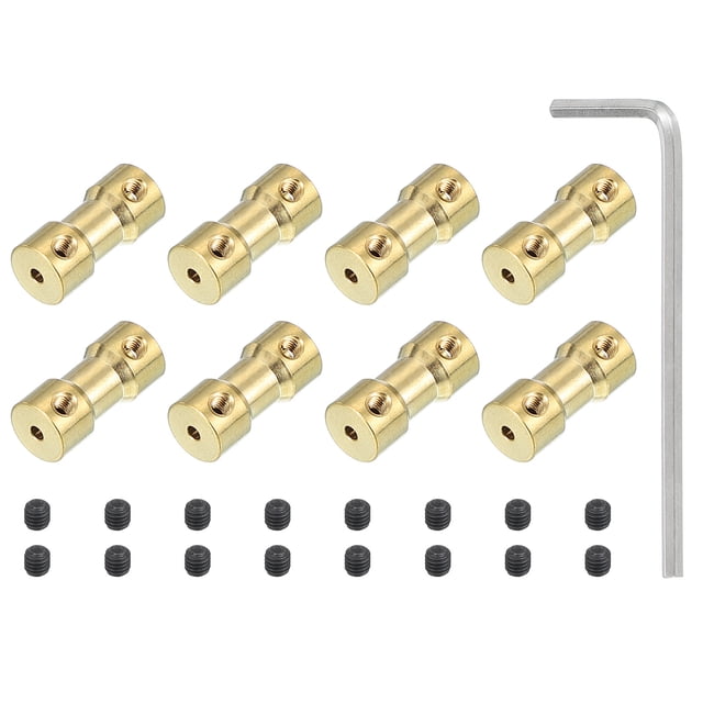Uxcell Brass Shaft Coupling Joint 2mm to 3mm Motor Shaft Coupler ...
