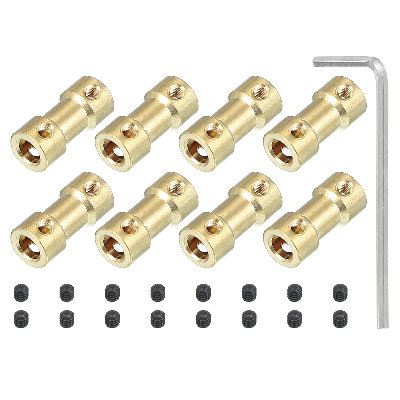 Uxcell Brass Shaft Coupling Joint 2mm to 5mm Motor Shaft Coupler ...