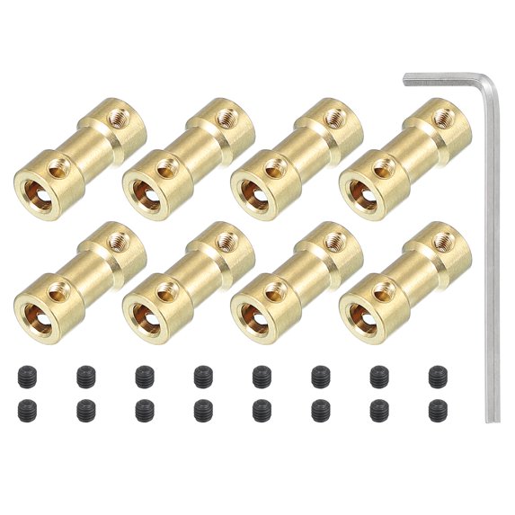 Uxcell Brass Shaft Coupling Joint 2mm to 5mm Motor Shaft Coupler ...