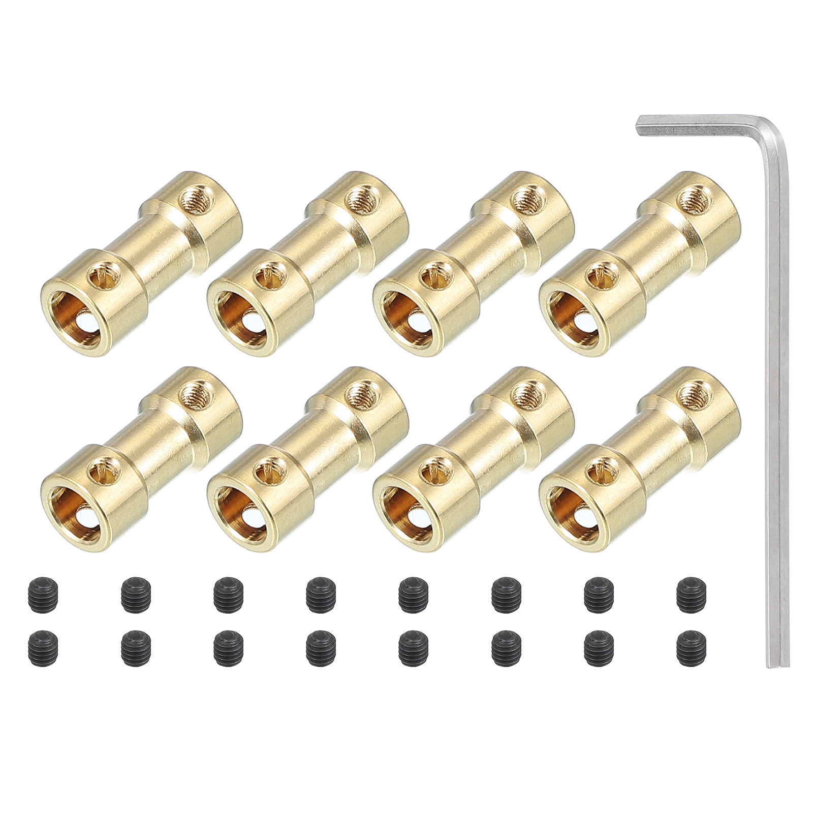 Uxcell Brass Shaft Coupling Joint 2mm to 6mm Motor Shaft Coupler ...
