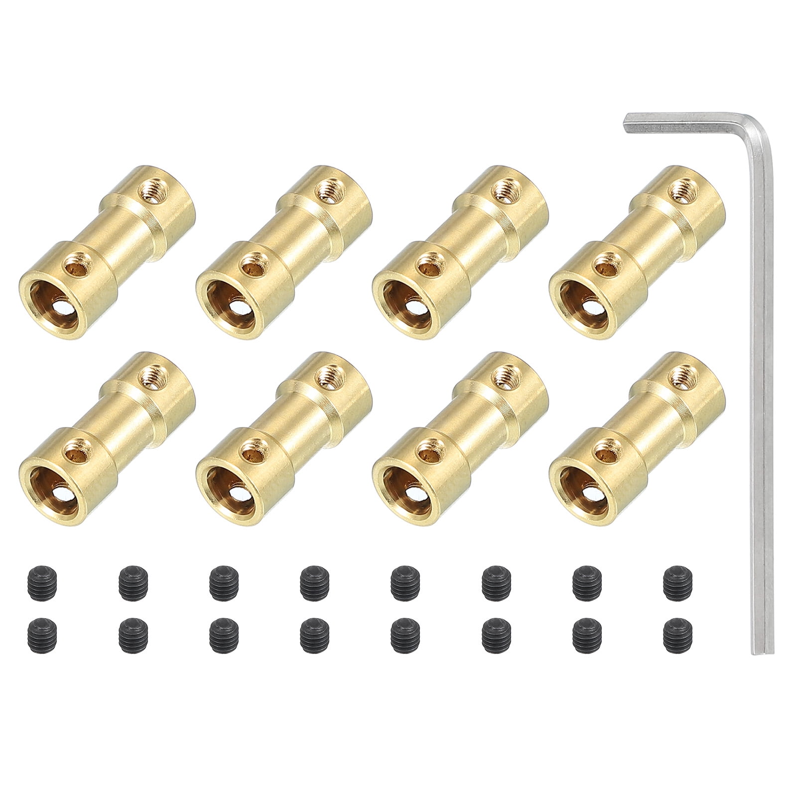 Uxcell Brass Shaft Coupling Joint 3mm to 6mm Motor Shaft Coupler ...