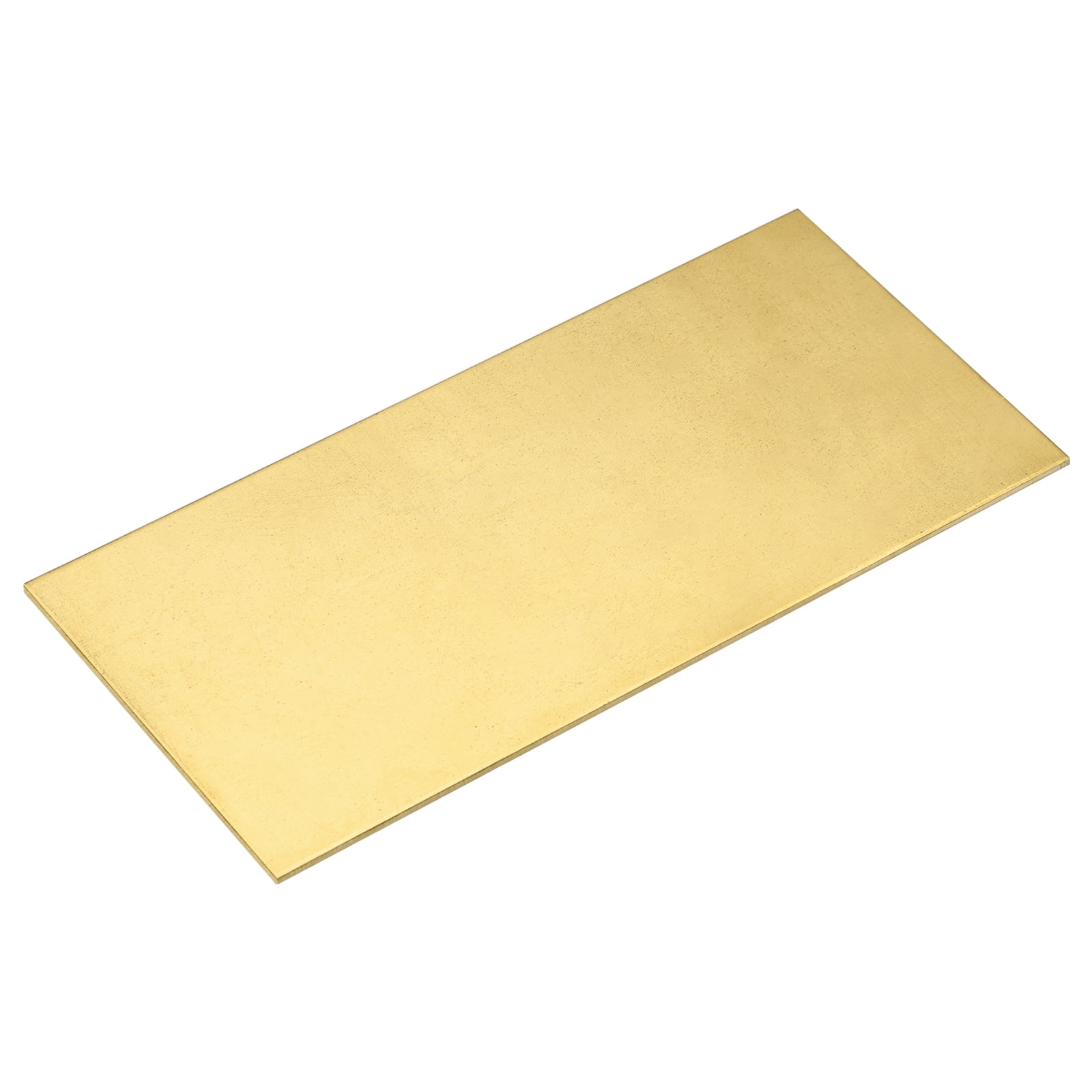 Uxcell Brass Sheet, 1 x H62 Metal Sheets Plates 4" Length x 2" Width x ...