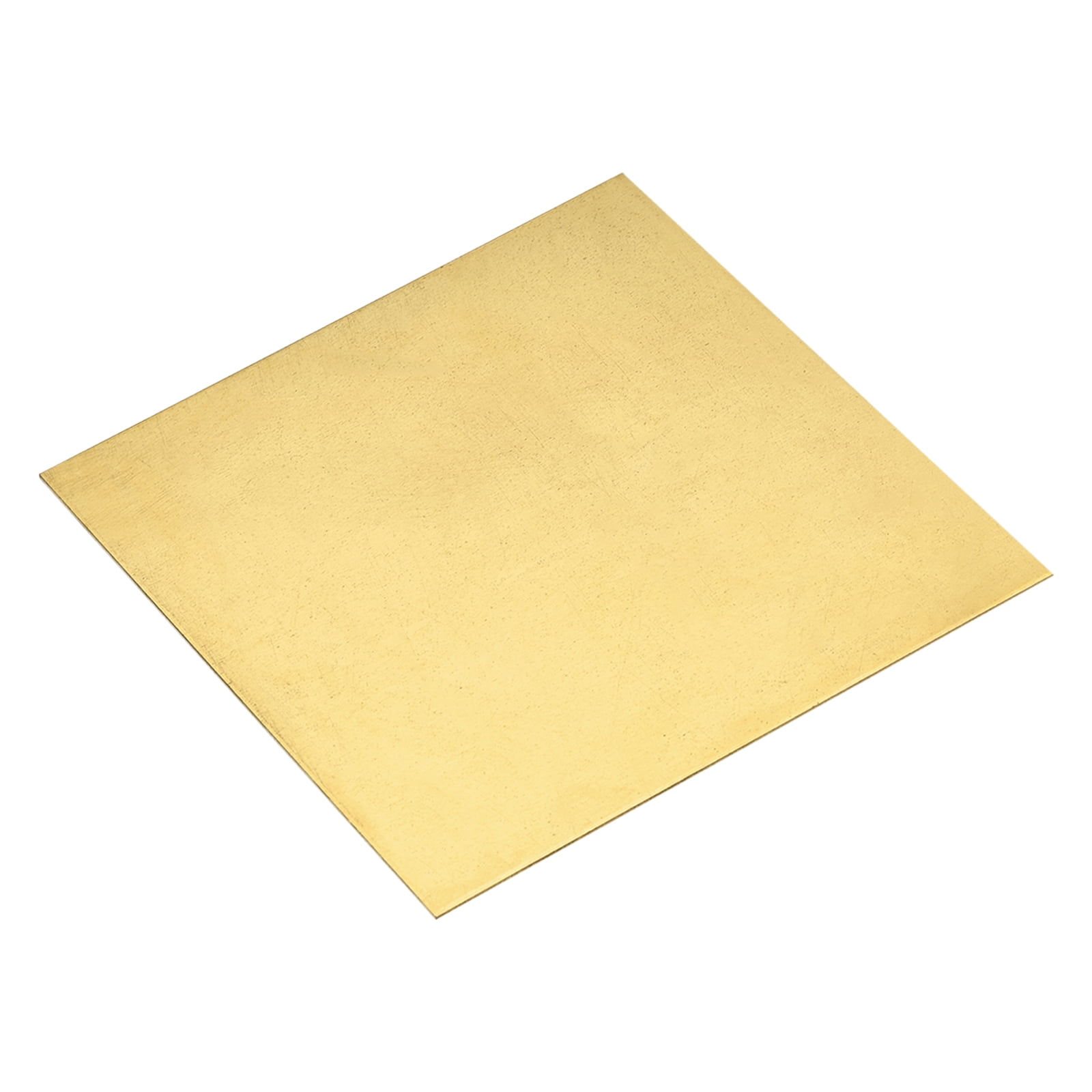 Uxcell Brass Sheet, 1 x H62 Metal Sheets Plates 4" Length x 4" Width x ...
