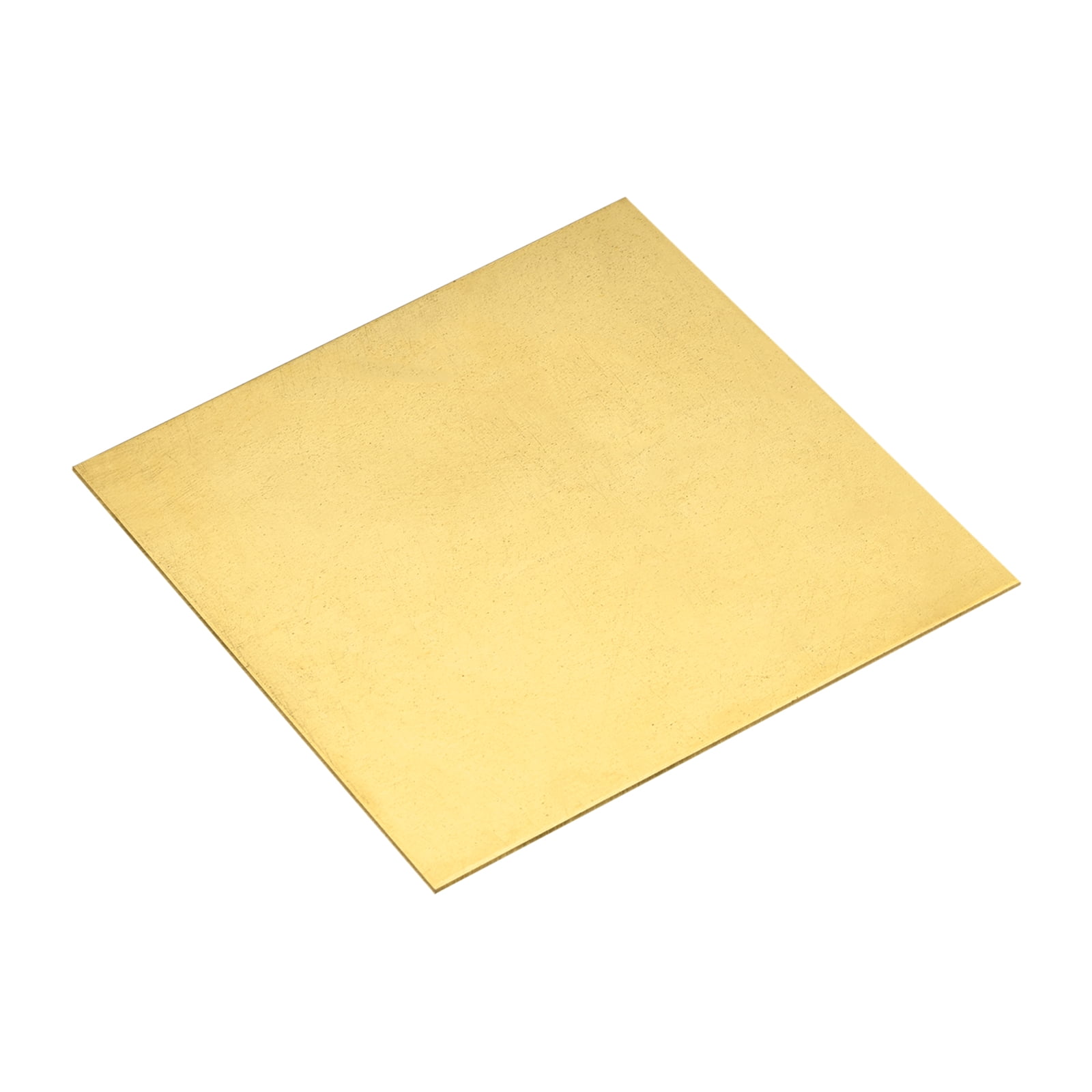 Uxcell Brass Sheet, 1 x H62 Metal Sheets Plates 6" Length x 6" Width x ...