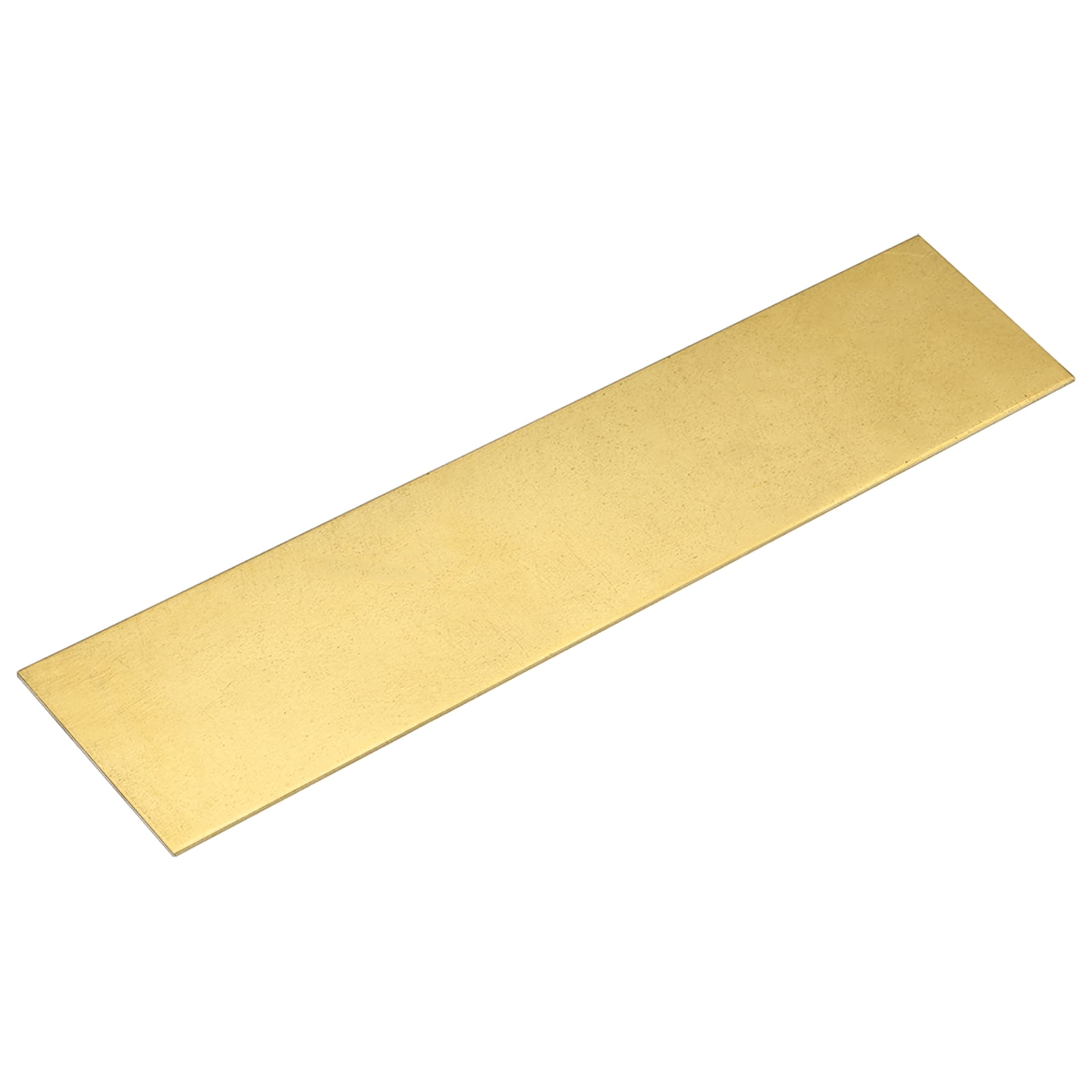 Uxcell Brass Sheet, 1 x H62 Metal Sheets Plates 8" Length x 2" Width x ...