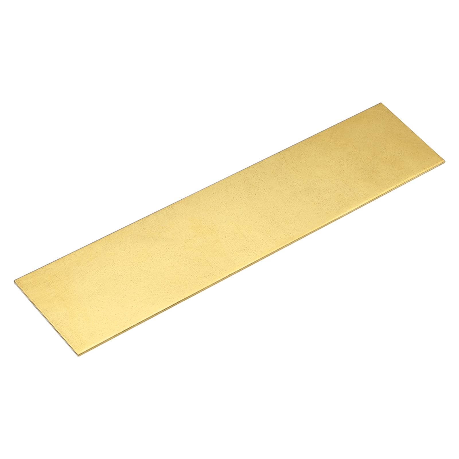 Uxcell Brass Sheet, 1 x H62 Metal Sheets Plates 8" Length x 2" Width x ...