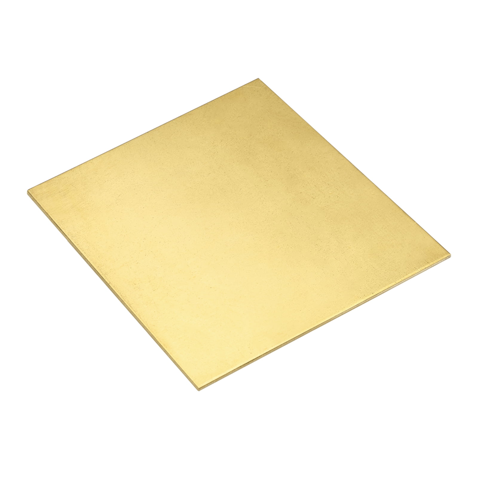 Uxcell Brass Sheet, 4" x 4" Metal Sheets 0.1" Thickness Brass Plates ...