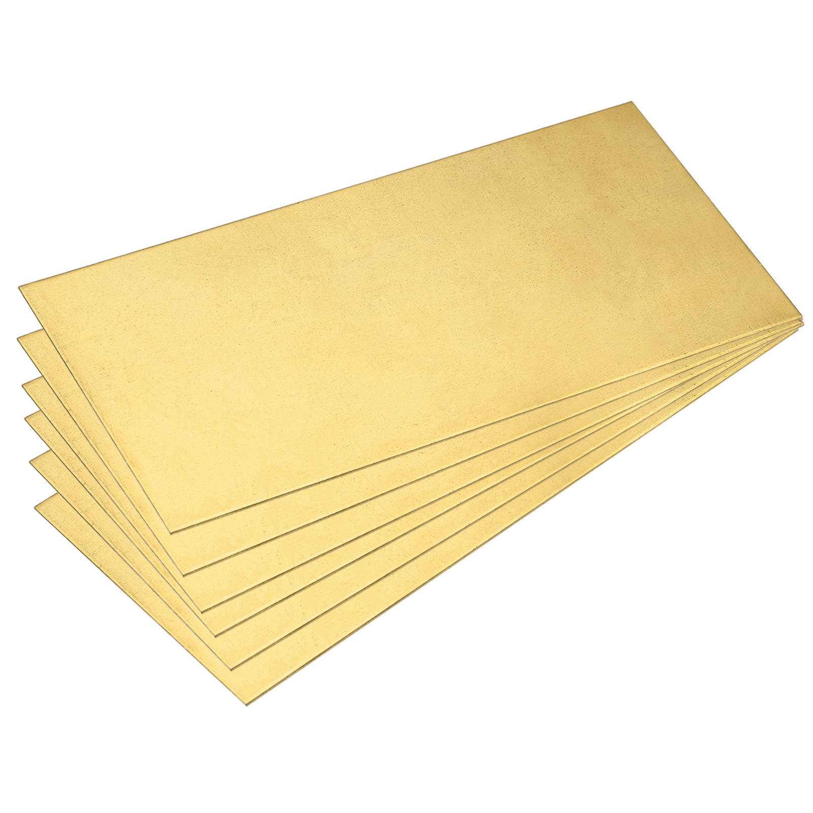 Uxcell Brass Sheet, 6 x H62 Metal Sheets Plates 4" Length x 2" Width x ...