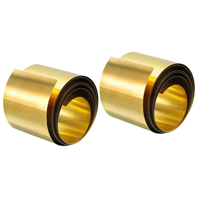 Uxcell Brass Sheet Roll, 0.2x50x1000mm Brass Foil Roll Brass Strip ...