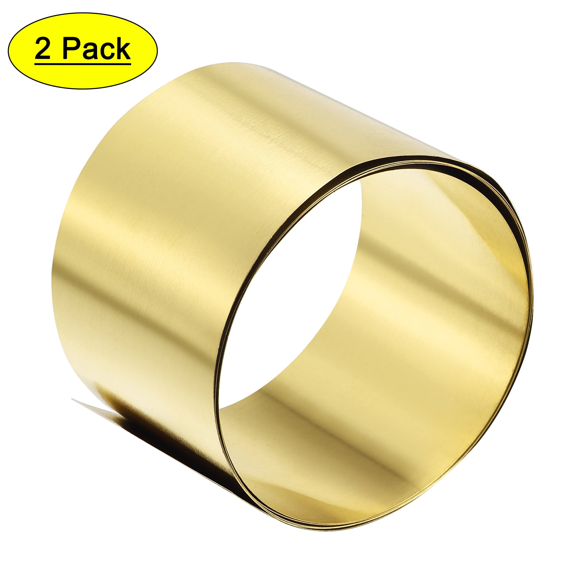 Uxcell Brass Sheet Roll Metal Foil Plate 1000mm Length x 50mm Width x 0 ...