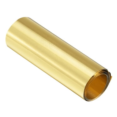 Uxcell Brass Sheet Roll, 0.3x20x1000mm Brass Foil Roll Brass Strip Gold ...
