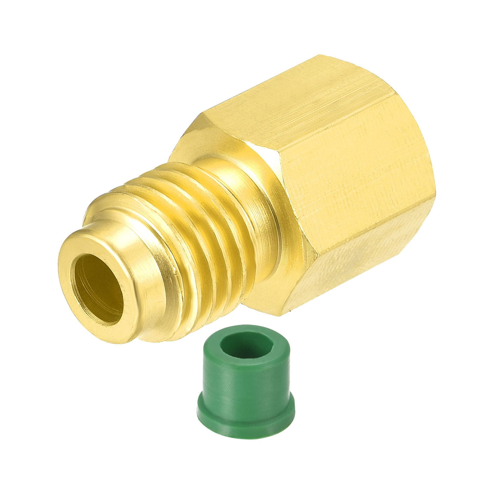 Uxcell Brass Straight Fitting 1/2ACME Male to 1/4SAE Female Thread Pipe ...