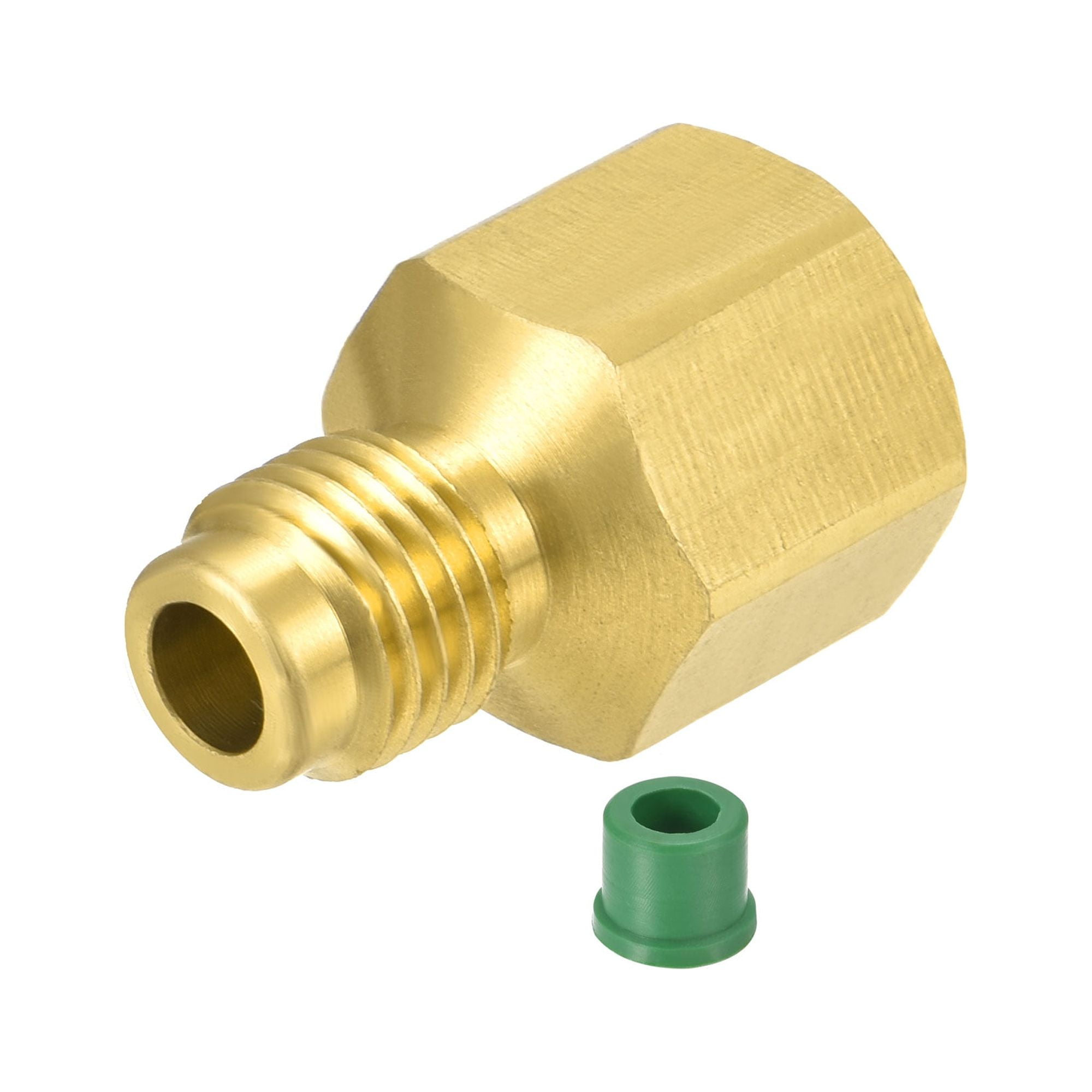 Uxcell Brass Straight Fitting 1/4SAE Male to G1/4 Female Thread Pipe ...