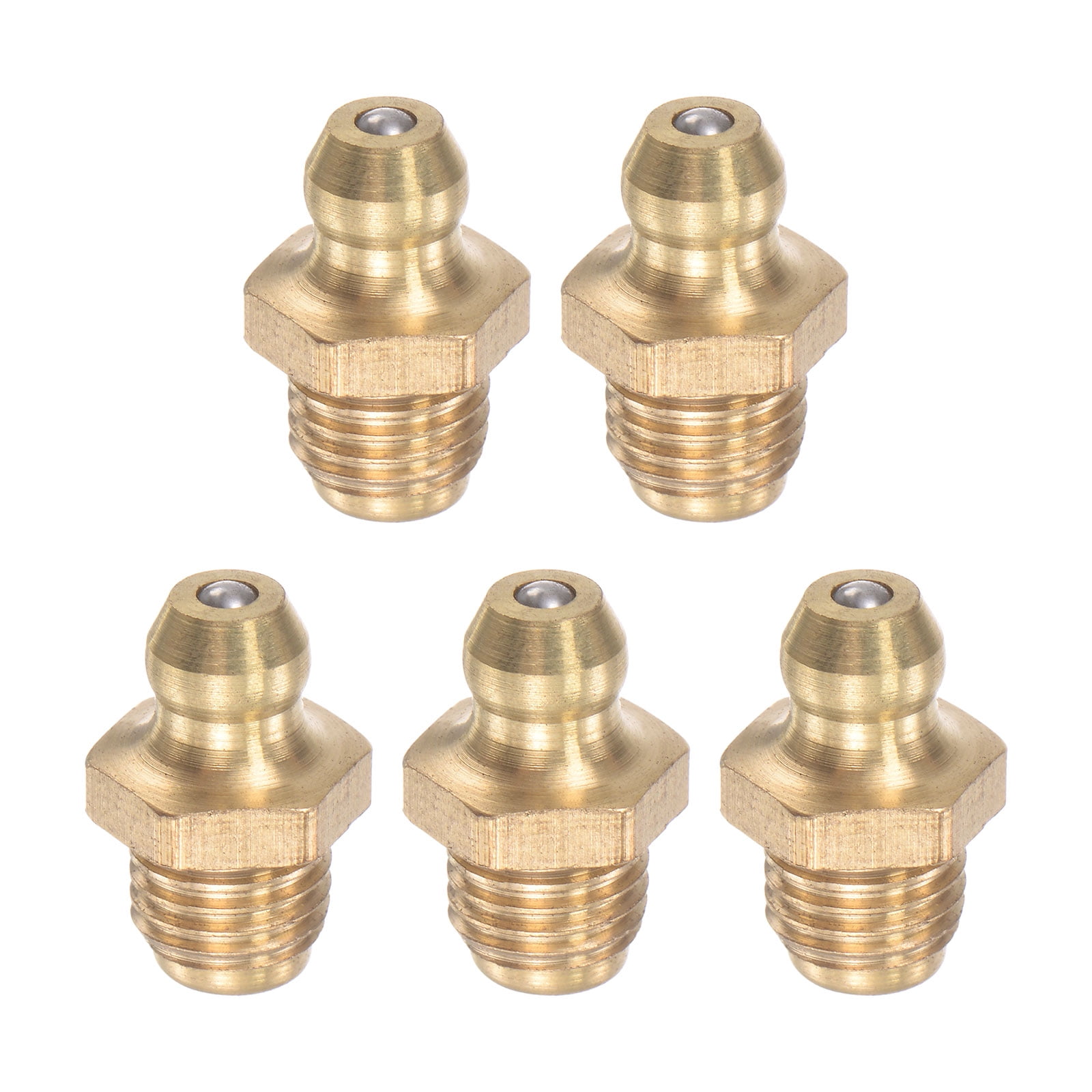 Grease Fittings Uxcell 10pcs Brass Straight Grease Fitting M14x1mm ...