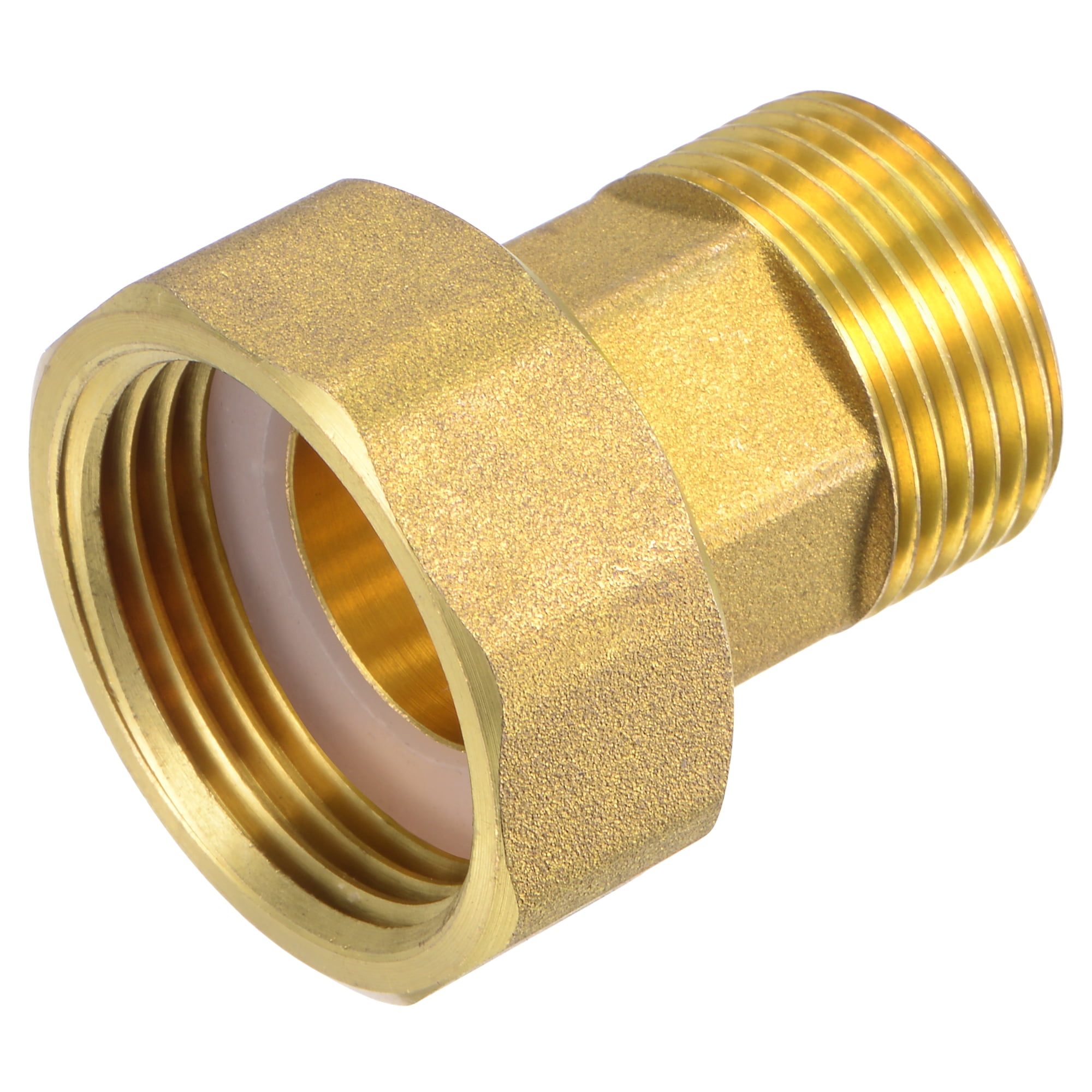 Uxcell Brass Water Meter Coupling Pipe Fitting Connector Adapter 41.5mm ...