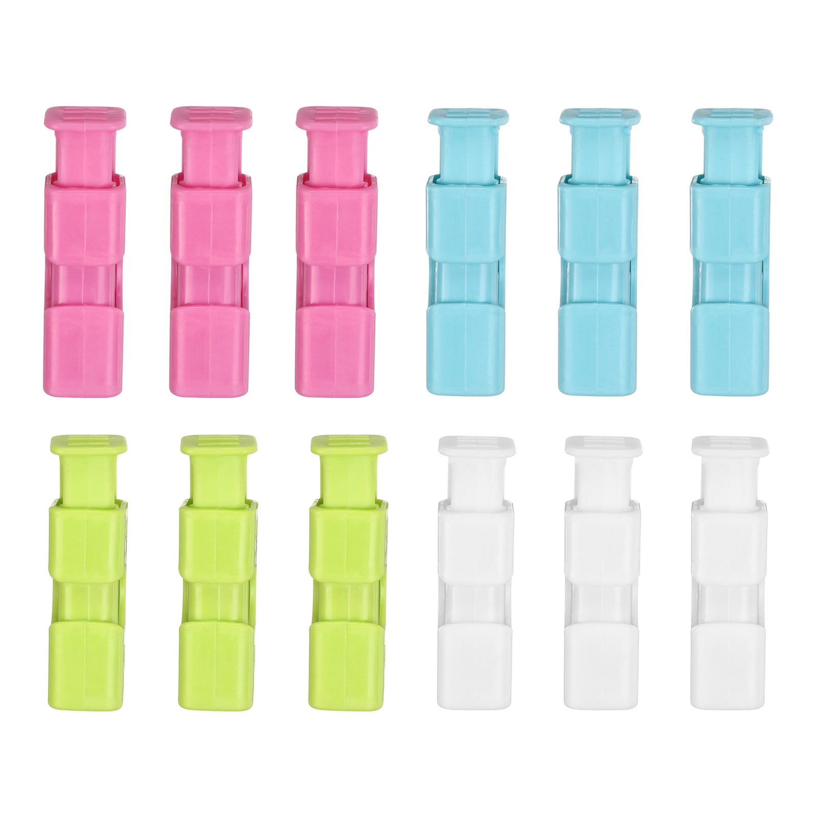 Uxcell Bread Bag Clips, Easy Squeeze & Lock Food Bag Cinch Clips ...