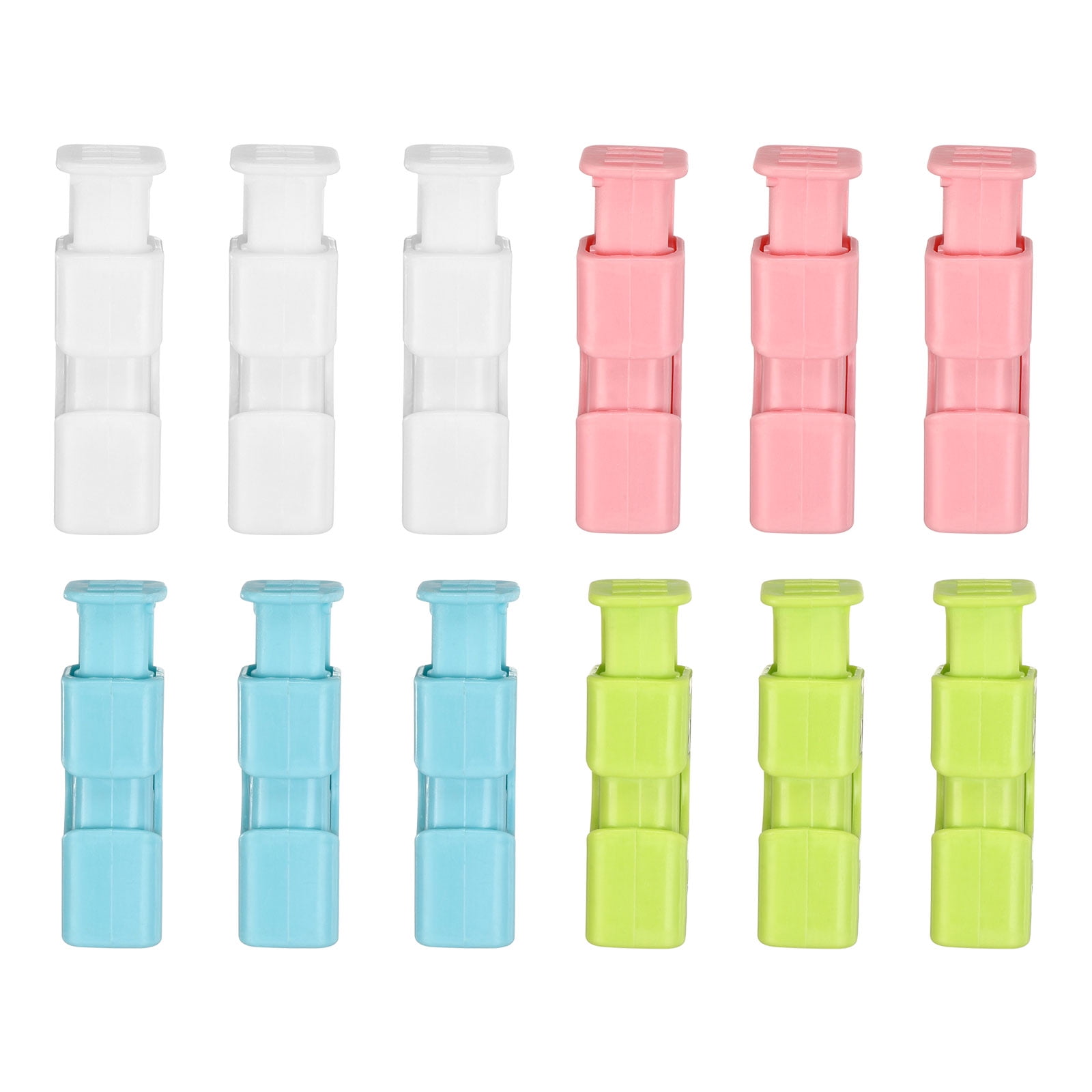 Uxcell Bread Bag Clips, Easy Squeeze & Lock Food Bag Cinch Clips ...