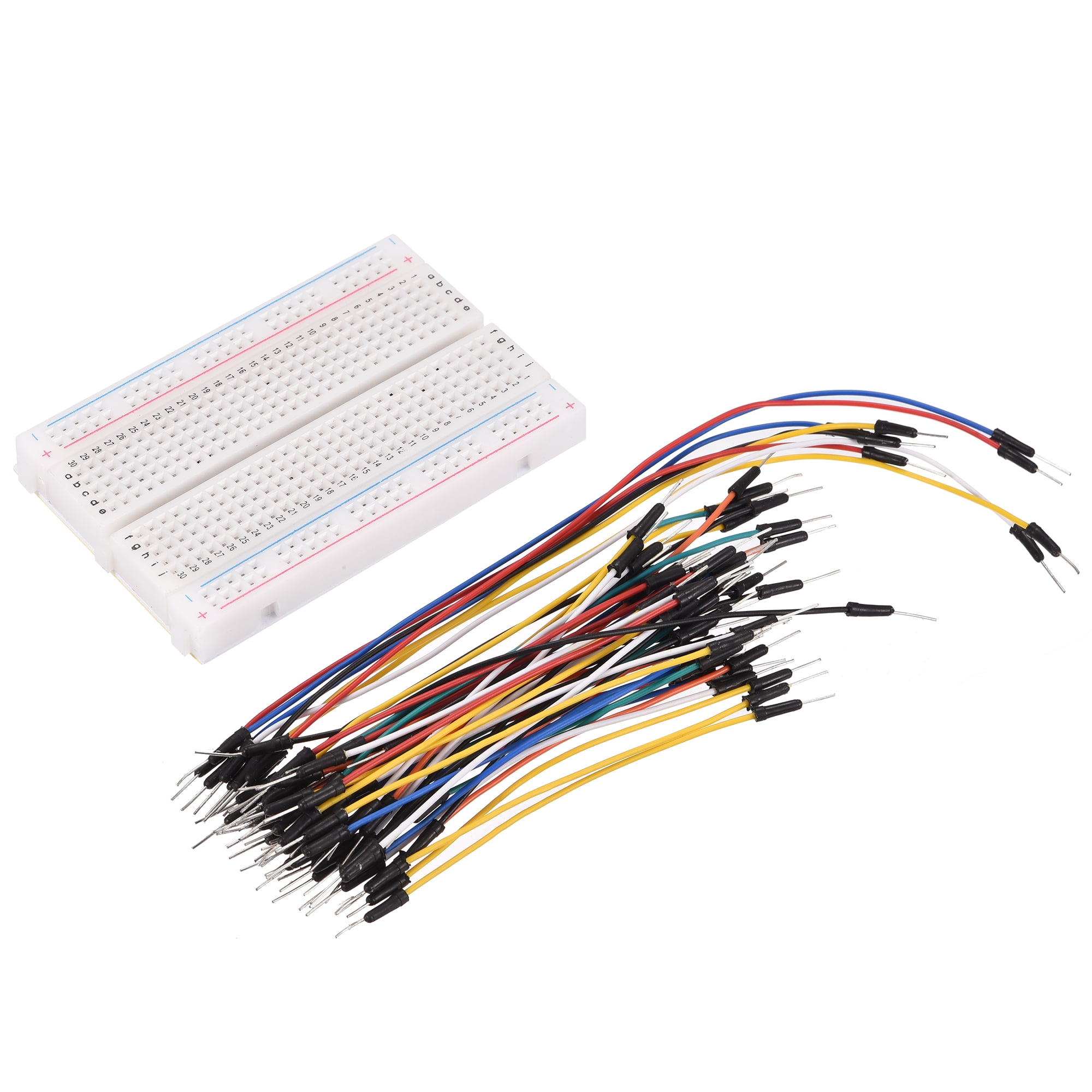 Uxcell Breadboards Kit 400 Point Solderless Breadboards with 65pcs ...