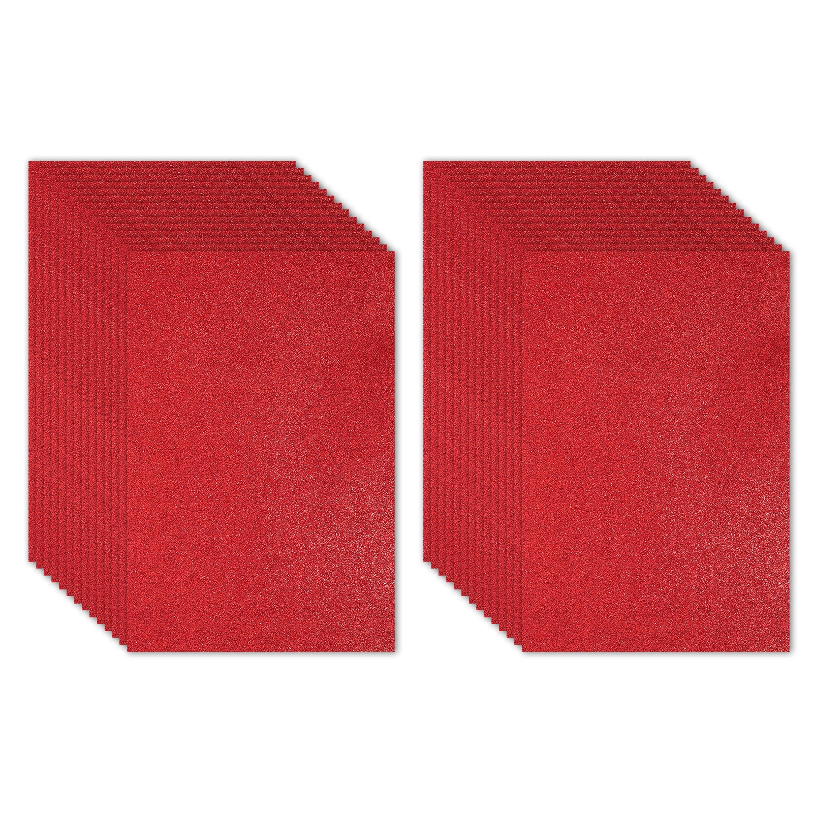 Uxcell Bright Red Shiny EVA Glitter Foam Sheet 11.8 x 7.9 Inch 2mm ...