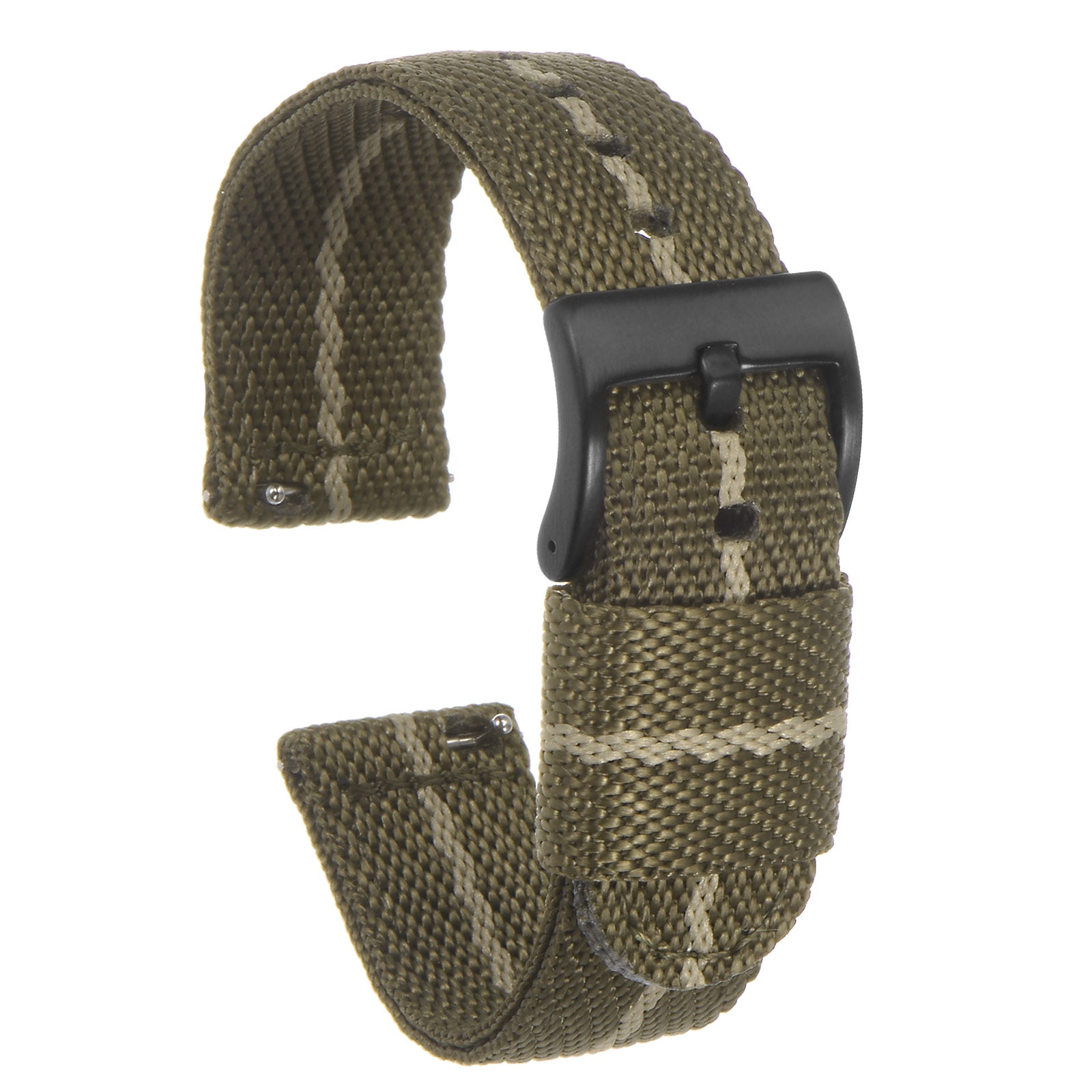 Uxcell Brown Khaki Nylon Watch Band 18mm Width Soft and Comfortable ...