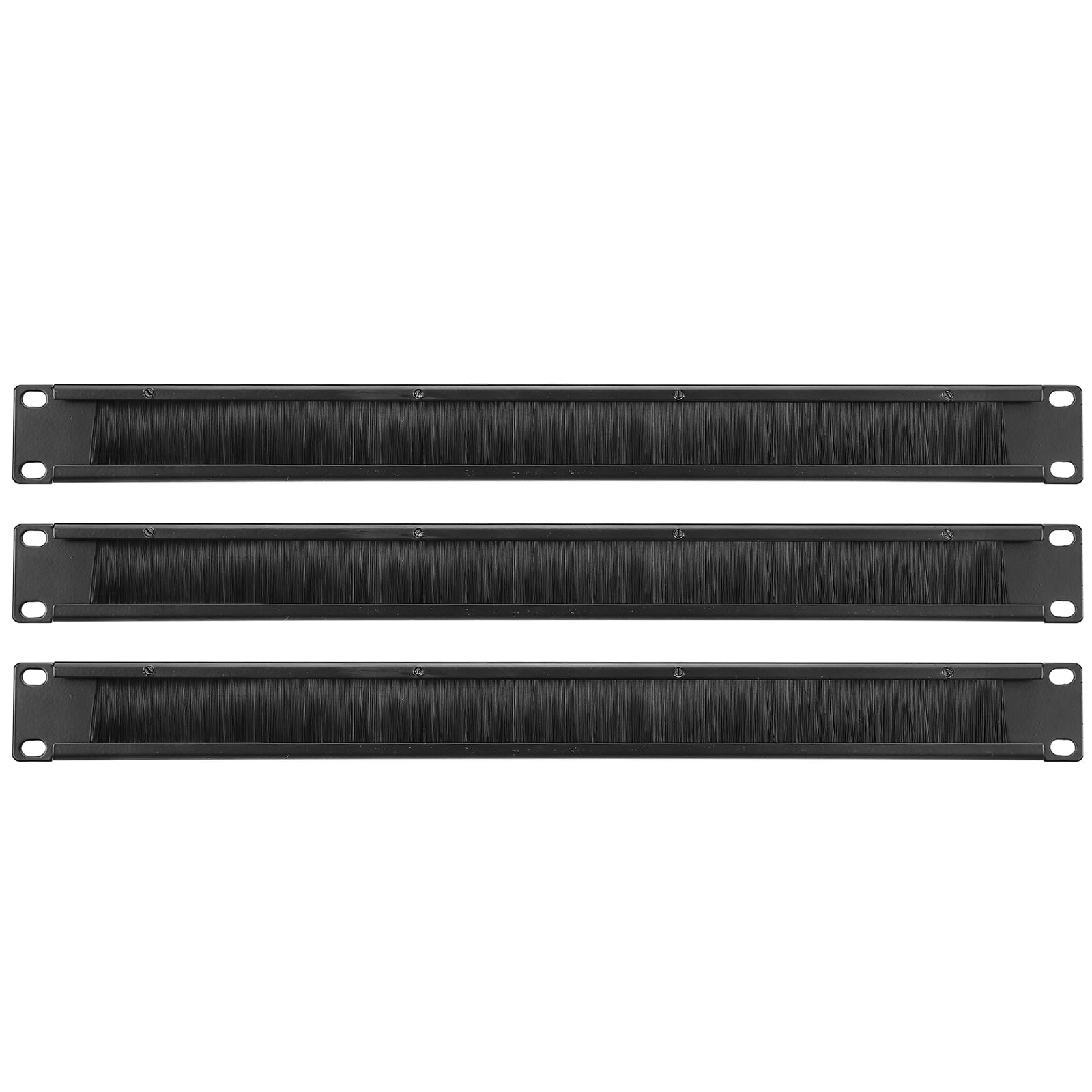 Uxcell Brush Cable Manager 1U, 19 Inch, 3 Pack Horizontal Rack Mount ...