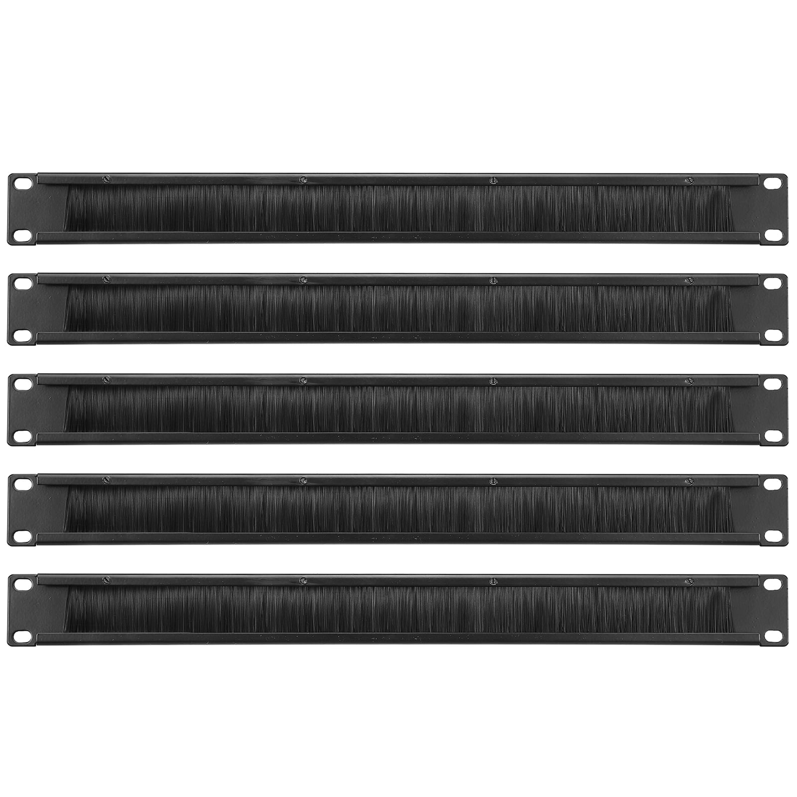 Uxcell Brush Cable Manager 1U, 19 Inch, 5 Pack Horizontal Rack Mount ...