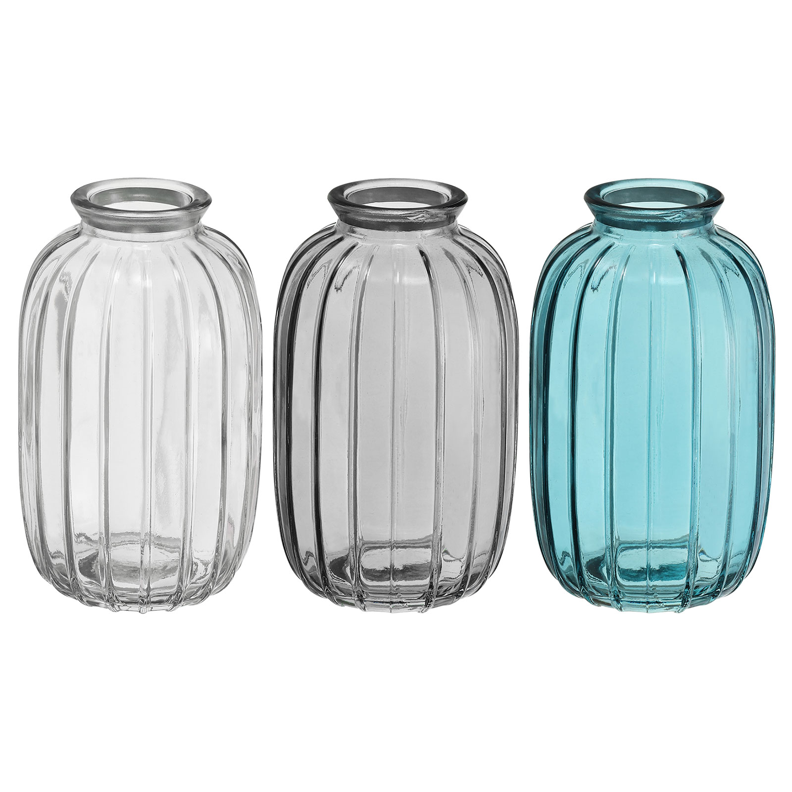Uxcell Bud Vases, Set of 3 Mini Flower Vases Table Centerpieces for ...
