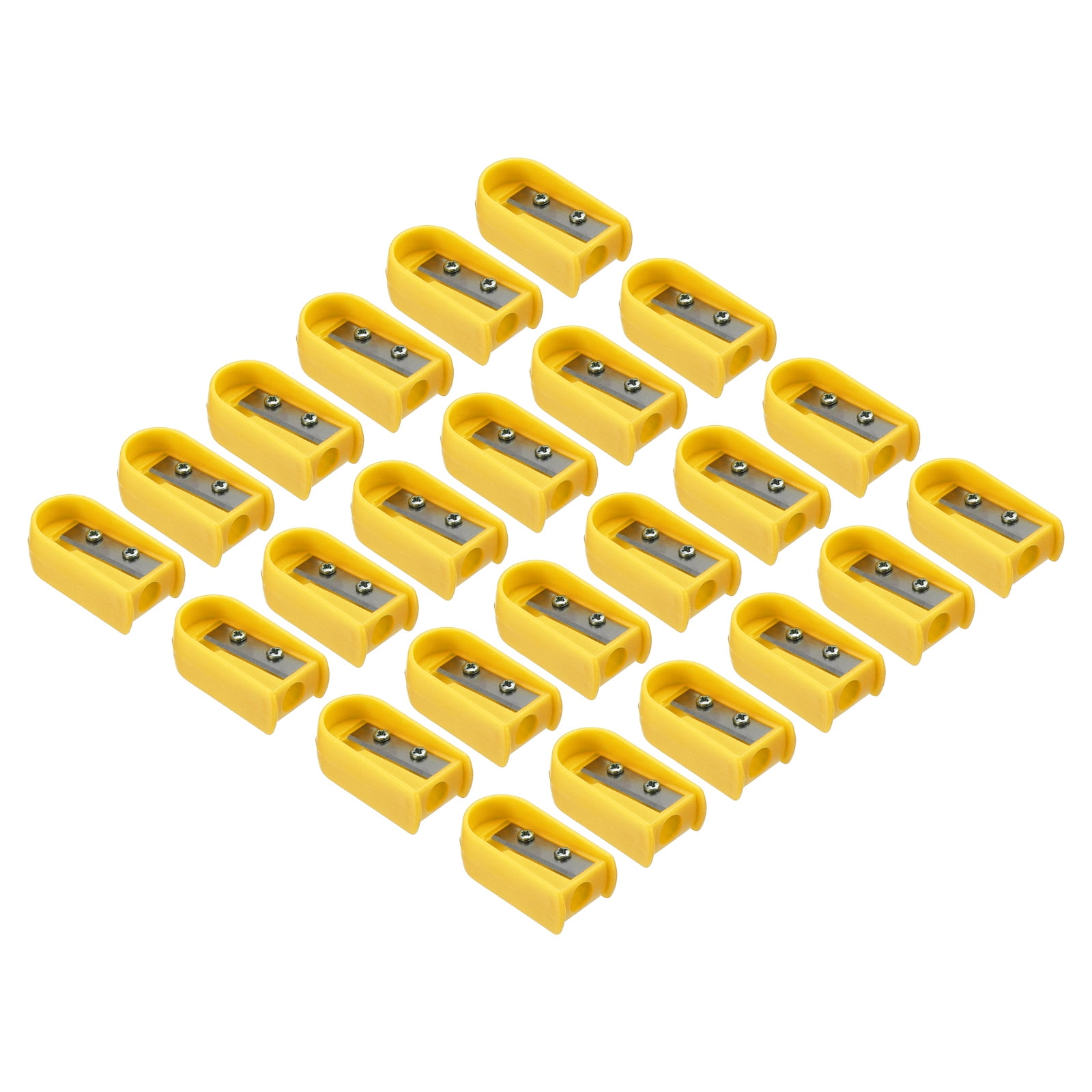 Uxcell Bulk Plastic Manual Pencil Sharpener, Single Hole Pencil ...