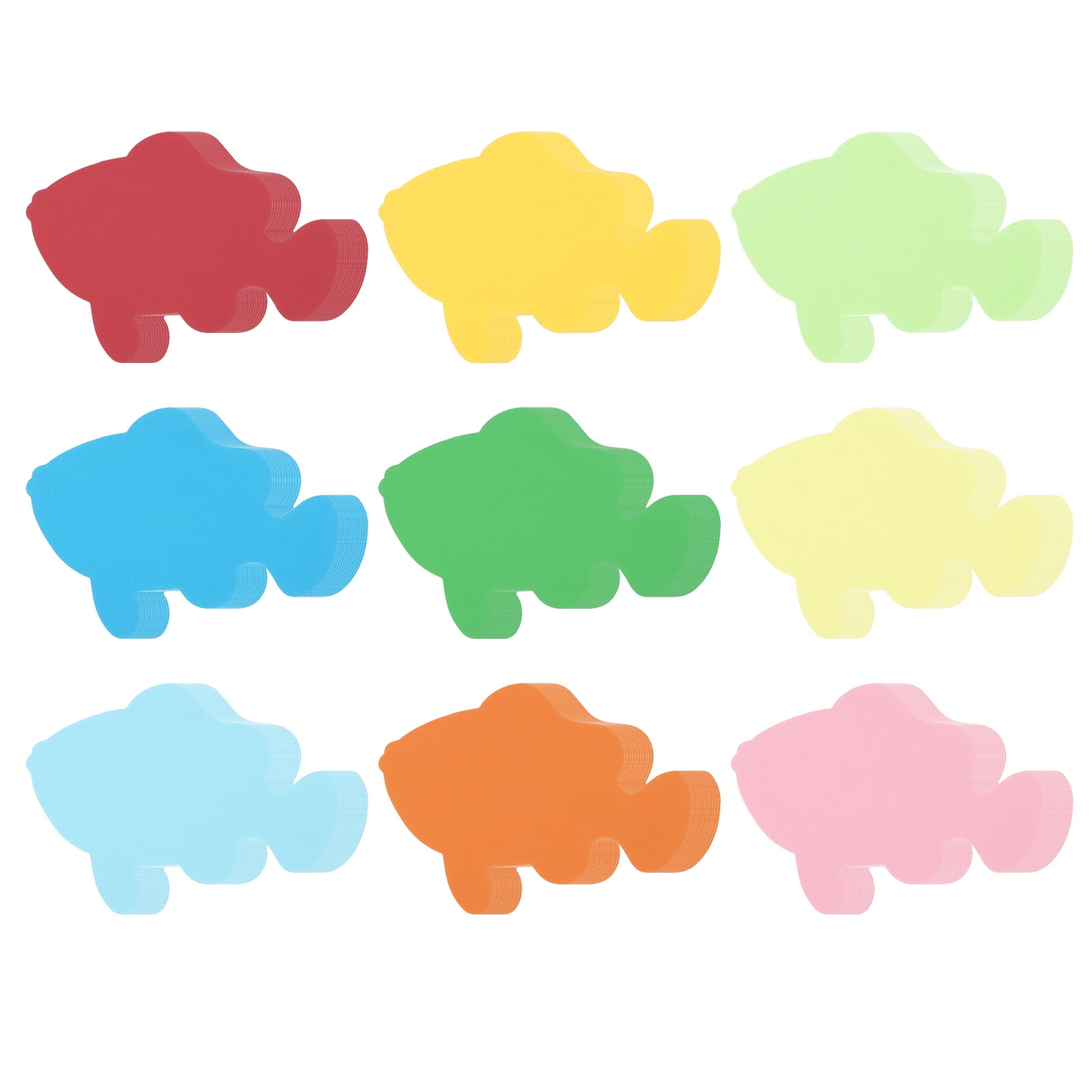 Uxcell Bulletin Cutouts Paper, 108 Pcs Fish Shaped Paper Cut Outs Decor ...