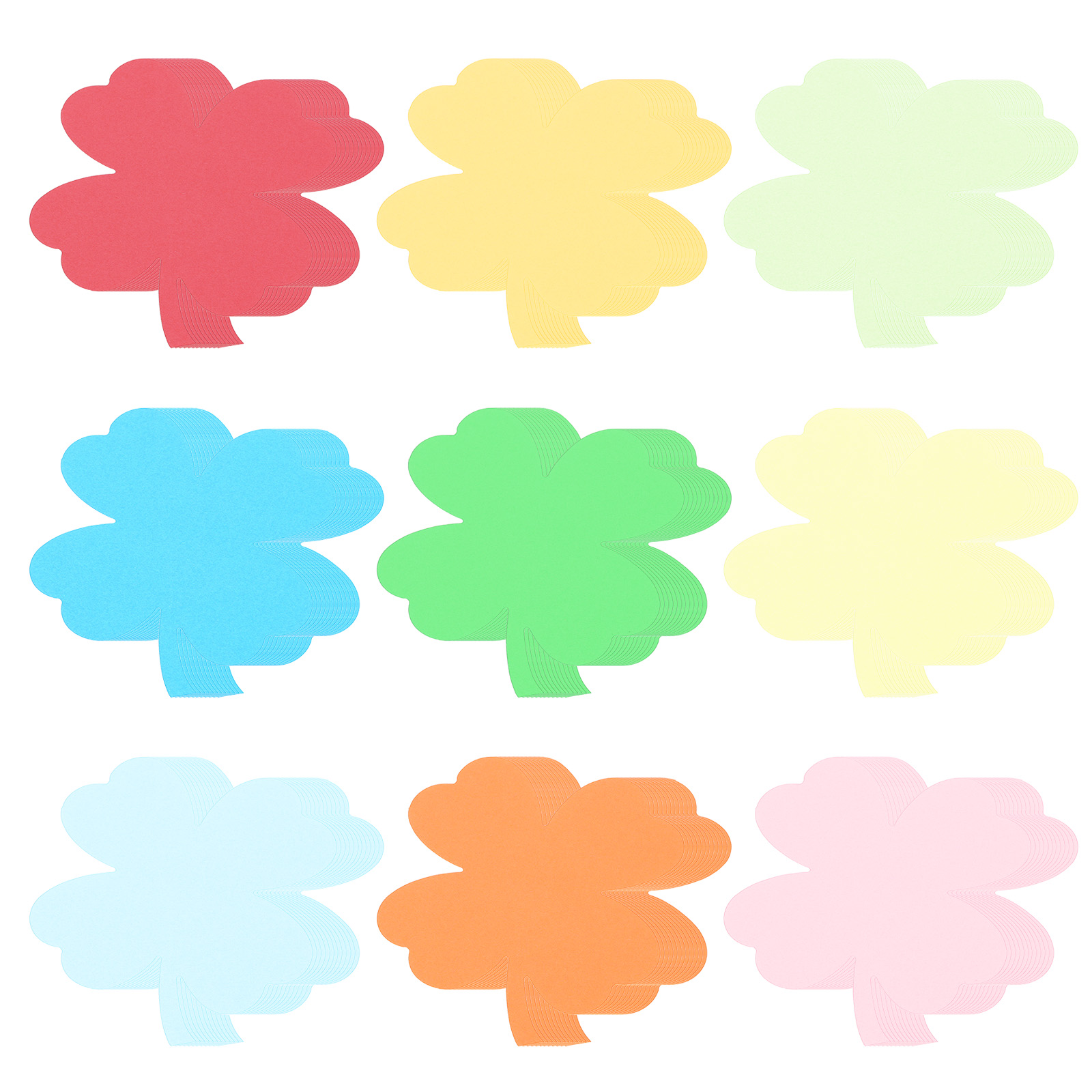 Uxcell Bulletin Cutouts Paper, 108 Pcs Four-Leaf Shaped Paper Cut Outs ...