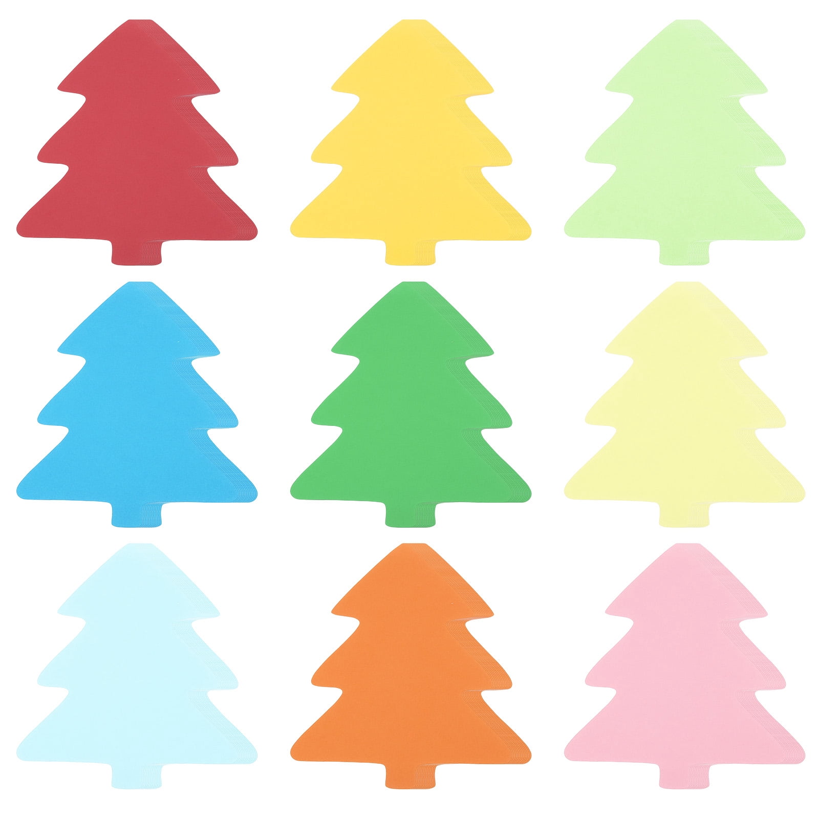 Uxcell Bulletin Cutouts Paper, 108 Pcs Tree Shaped Paper Cut Outs Decor ...
