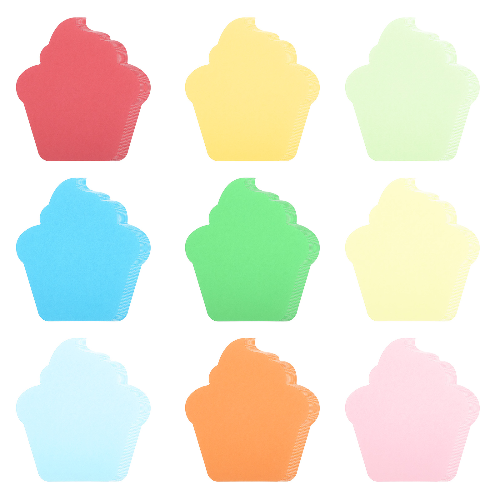 Uxcell Bulletin Cutouts Paper, 180 Pcs Cake Shaped Paper Cut Outs Decor ...