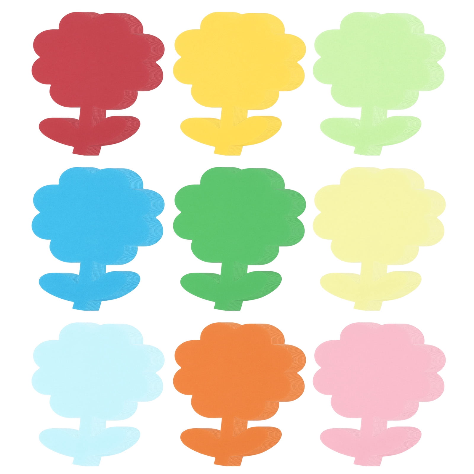Uxcell Bulletin Cutouts Paper, 180 Pcs Flower Shaped Paper Cut Outs ...