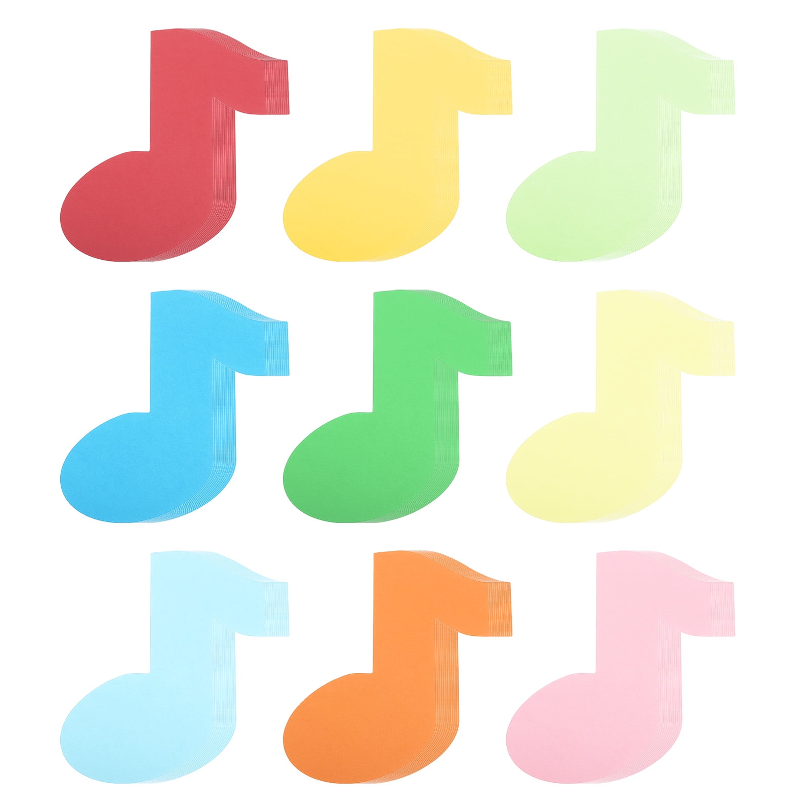 Uxcell Bulletin Cutouts Paper, 180 Pcs Musical Note Shaped Paper Cut ...