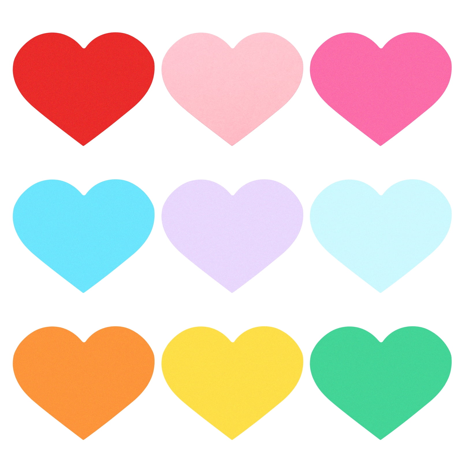 Uxcell Bulletin Cutouts Paper, 180Pcs Heart Shape Paper Cut Out with ...