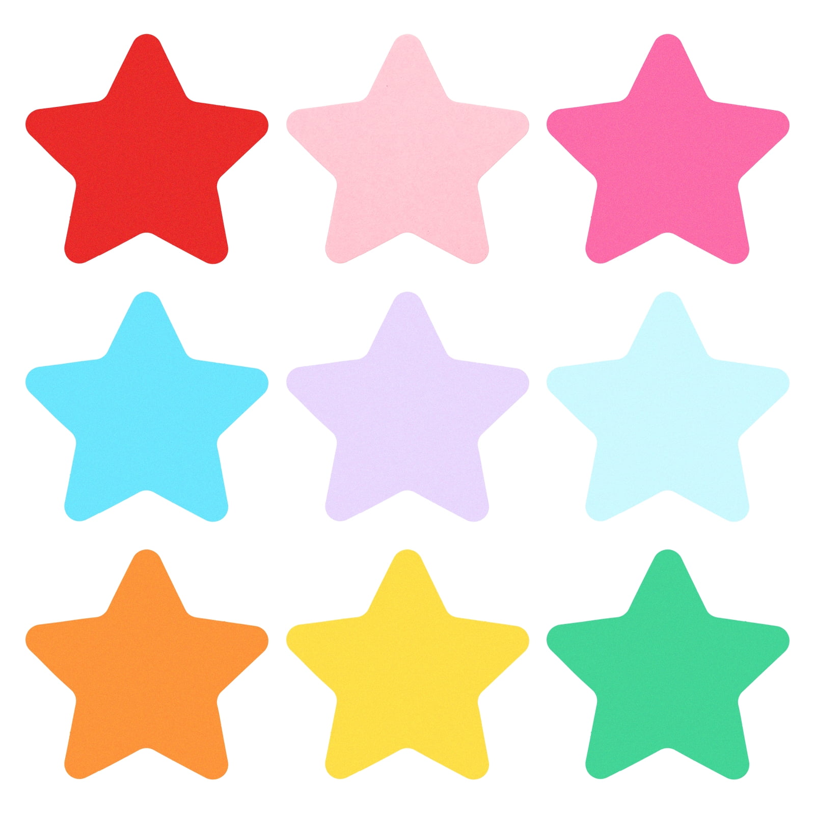 Uxcell Bulletin Cutouts Paper, 180Pcs Pentagram Shape Paper Cut Out ...