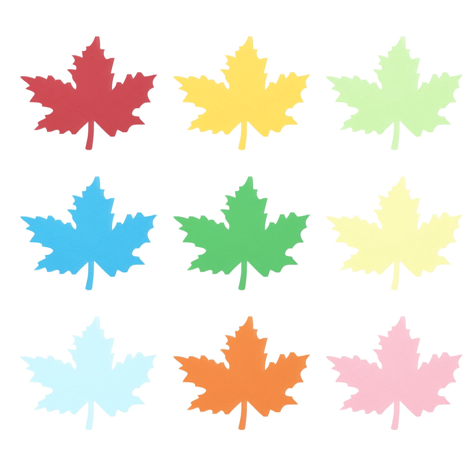 Uxcell Bulletin Cutouts Paper, 36 Pcs Maple Leaf Shaped Paper Cut Outs ...